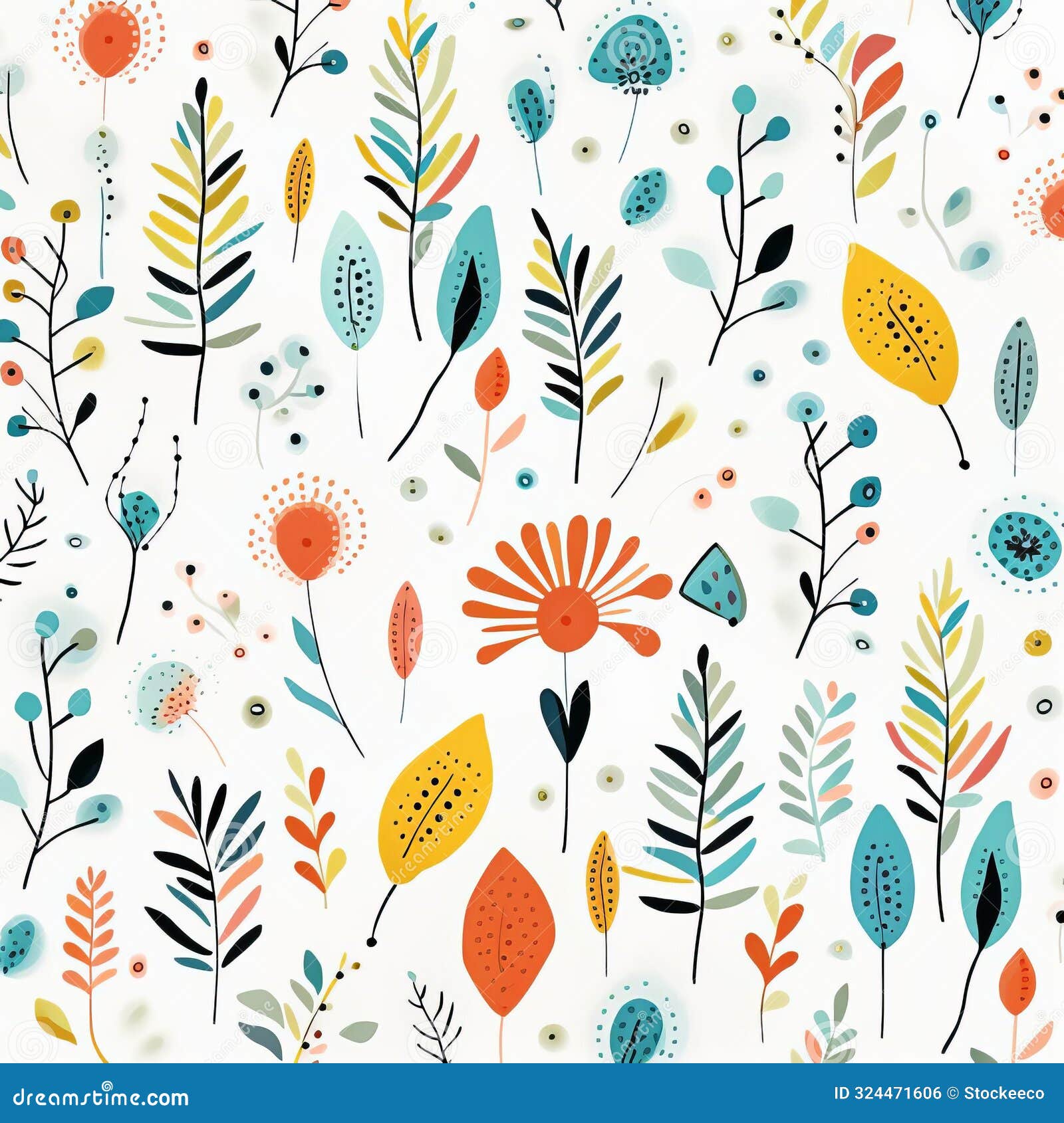 Simple Fabric Design Illustrations on White Backgrounds Explained Stock ...