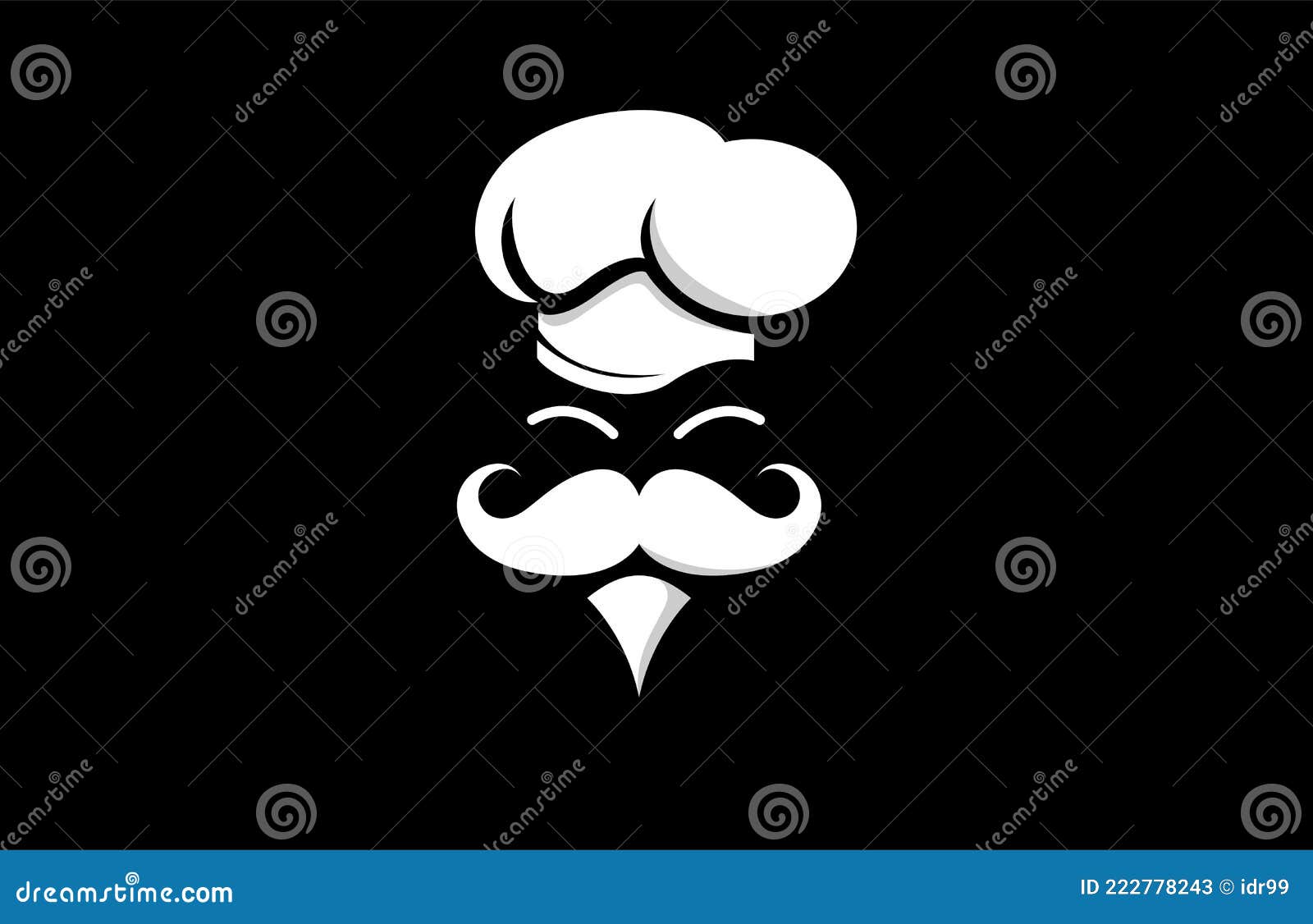 Simple Face Chef Logo stock vector. Illustration of consulting - 222778243