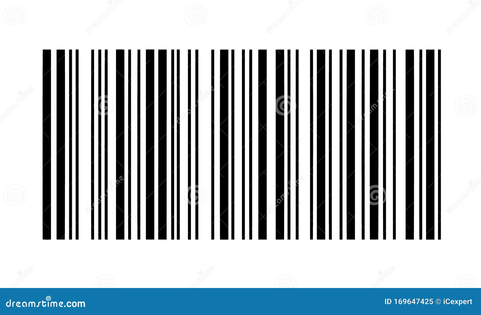 Simple Fake Bar Code Symbol Stock Vector - Illustration of last, retail ...