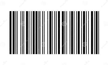 Simple Fake Bar Code Symbol Stock Vector - Illustration of last, retail ...