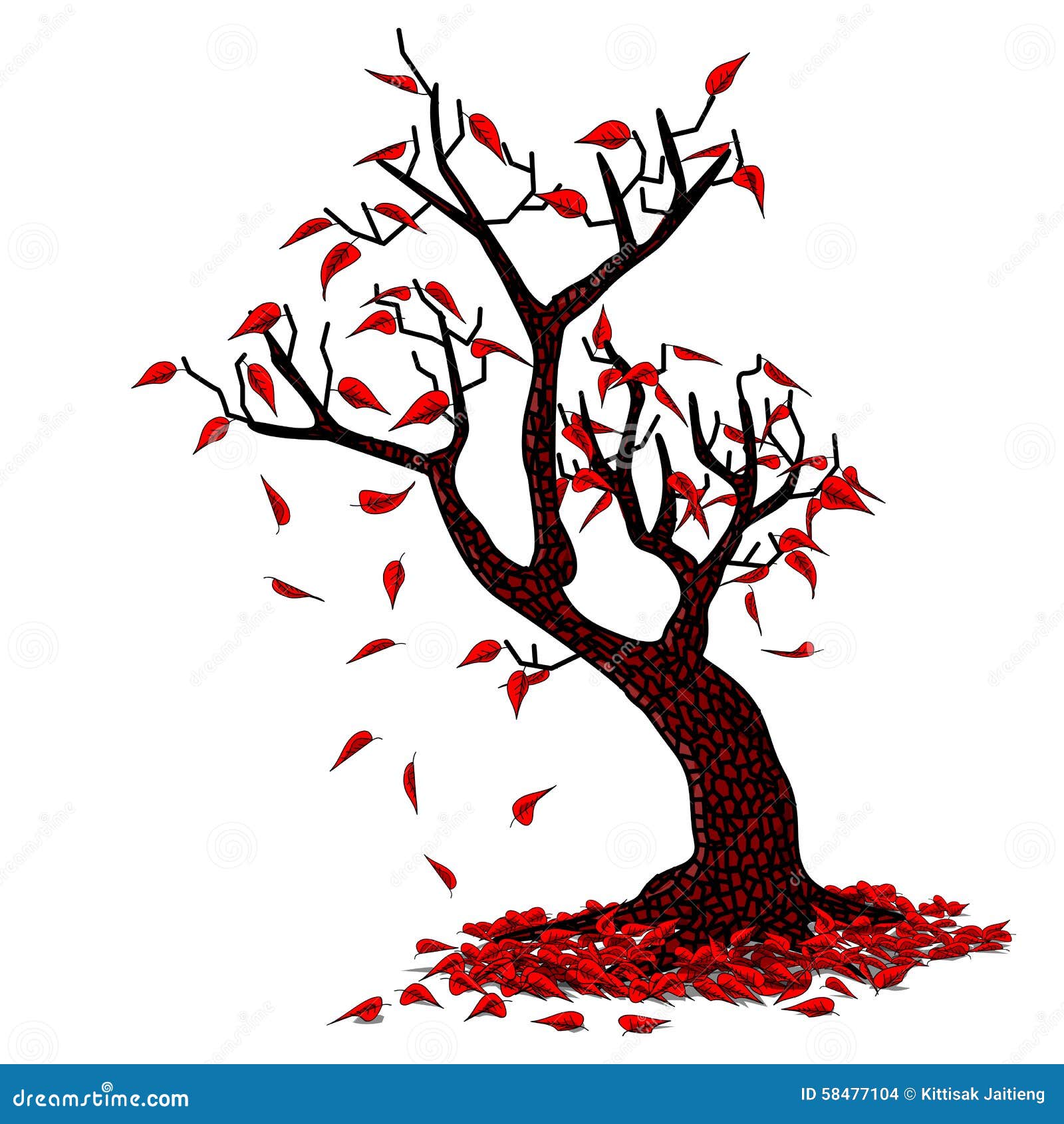 Simple Fall stock photo. Illustration of simple, cartoon - 58477104