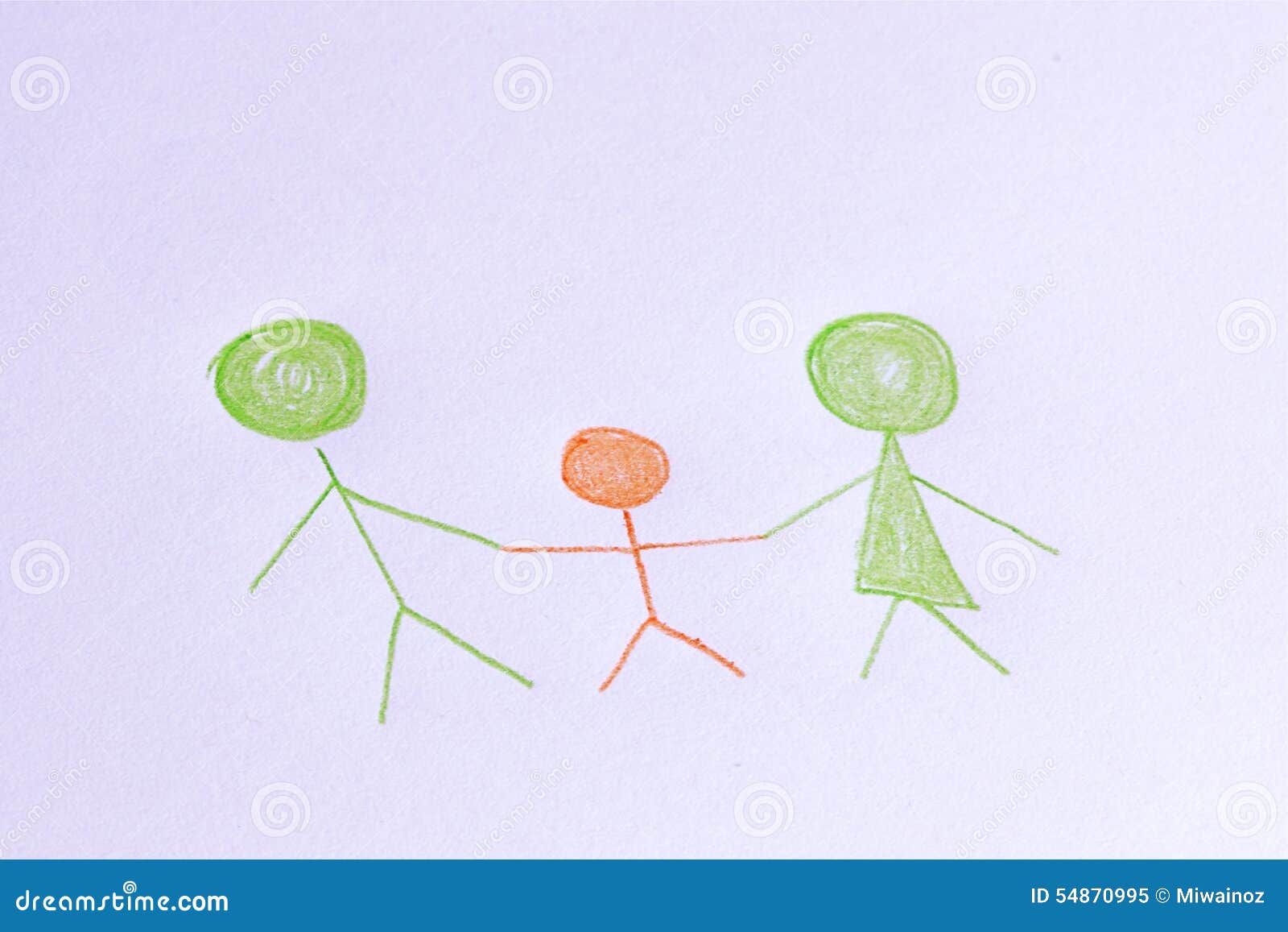 Simple Family Drawing stock image. Image of connection - 54870995