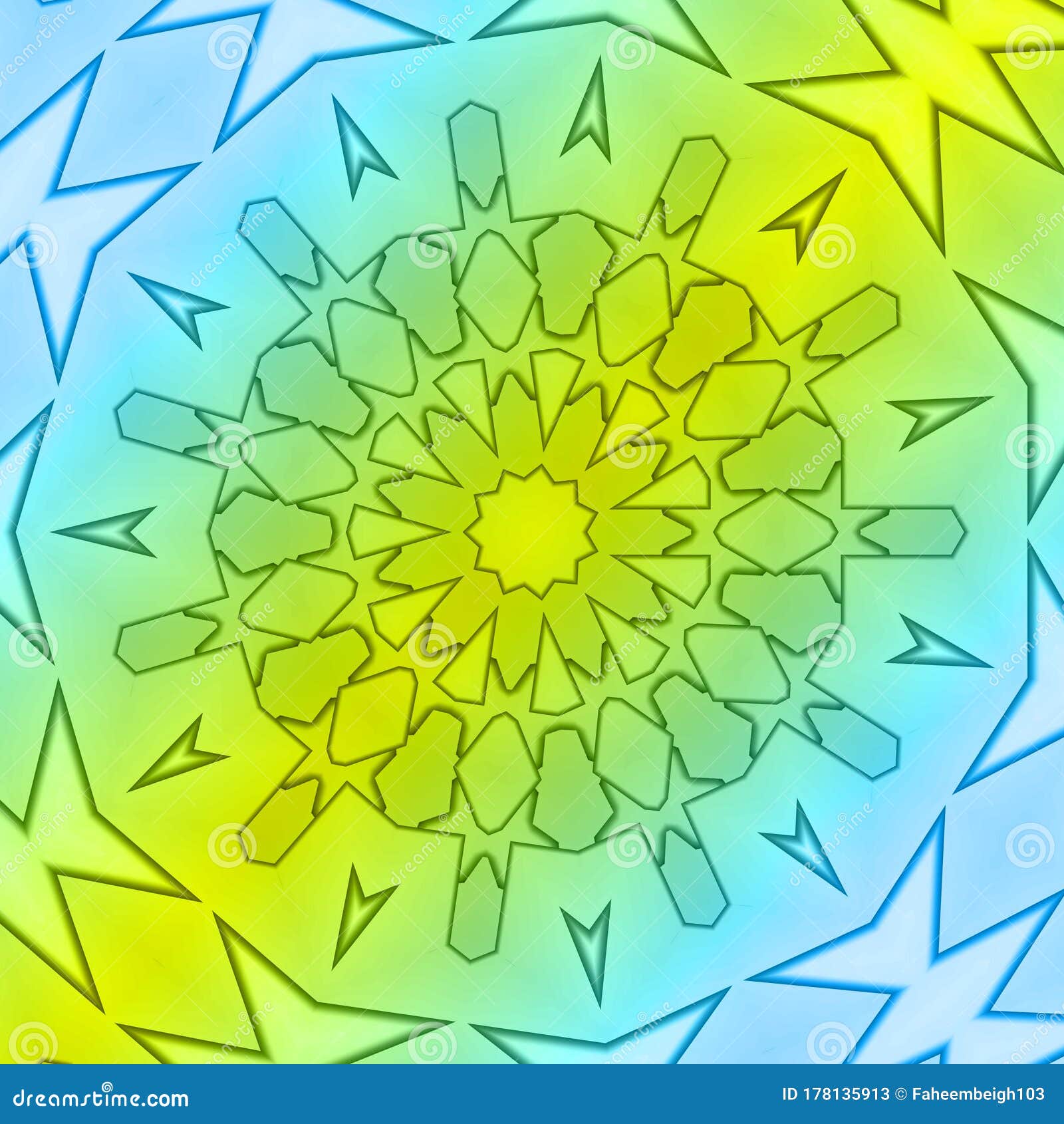 Simple Fancy Mandala Pattern. Stock Illustration - Illustration of ...