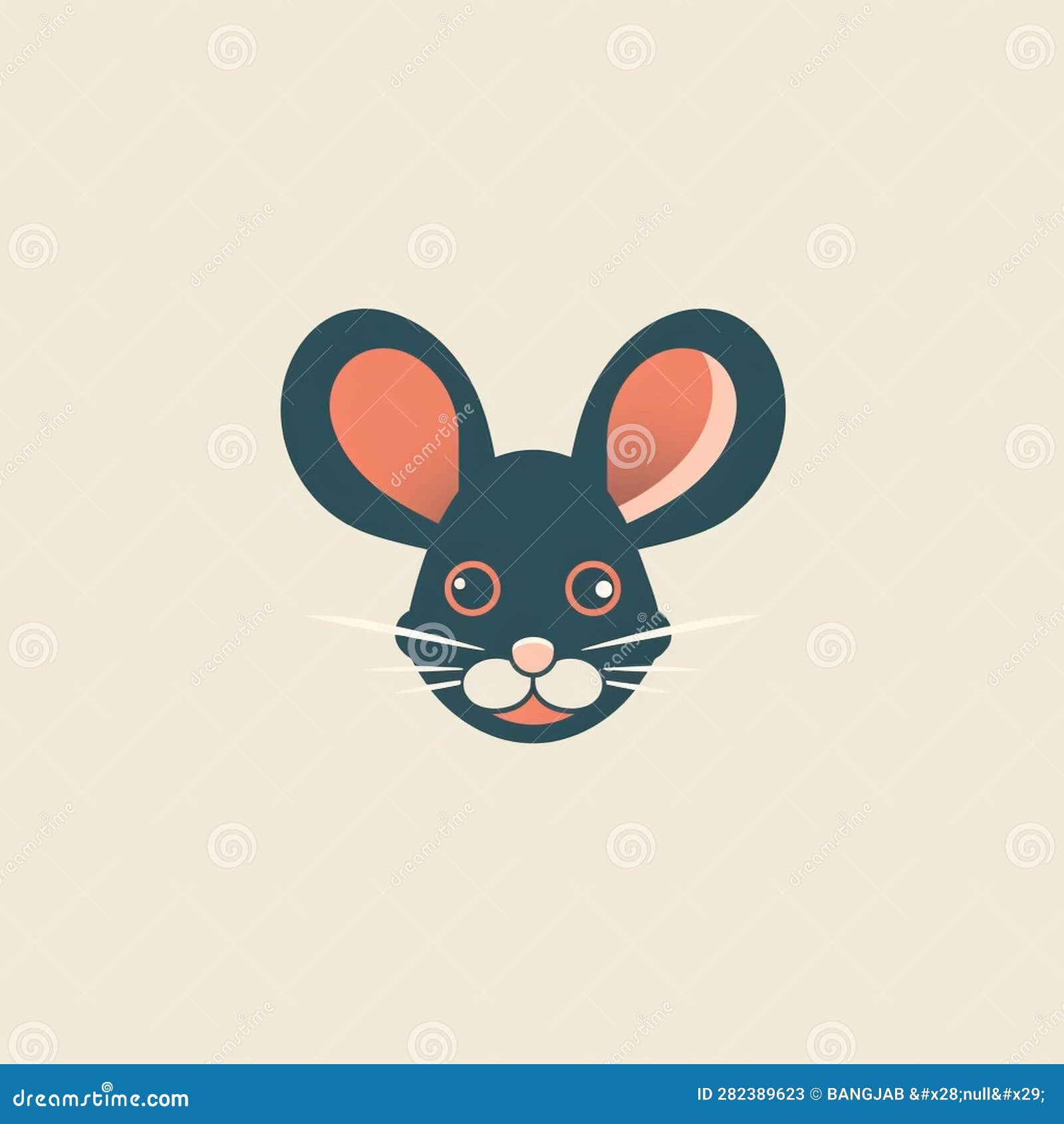 Simple Fancy Rat Logo Illustration Stock Illustration - Illustration of ...