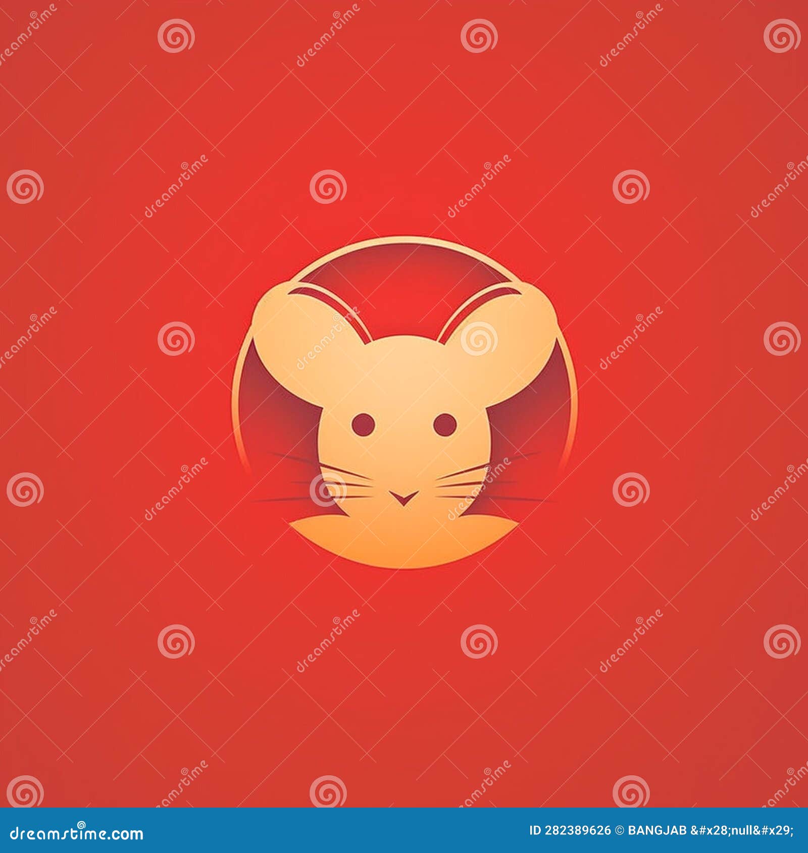 Simple Fancy Rat Logo Illustration Stock Illustration - Illustration of ...