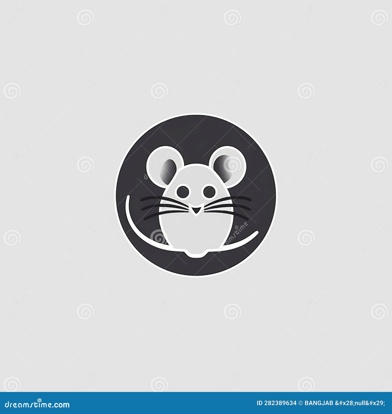 Simple Fancy Rat Logo Illustration Stock Illustration - Illustration of ...