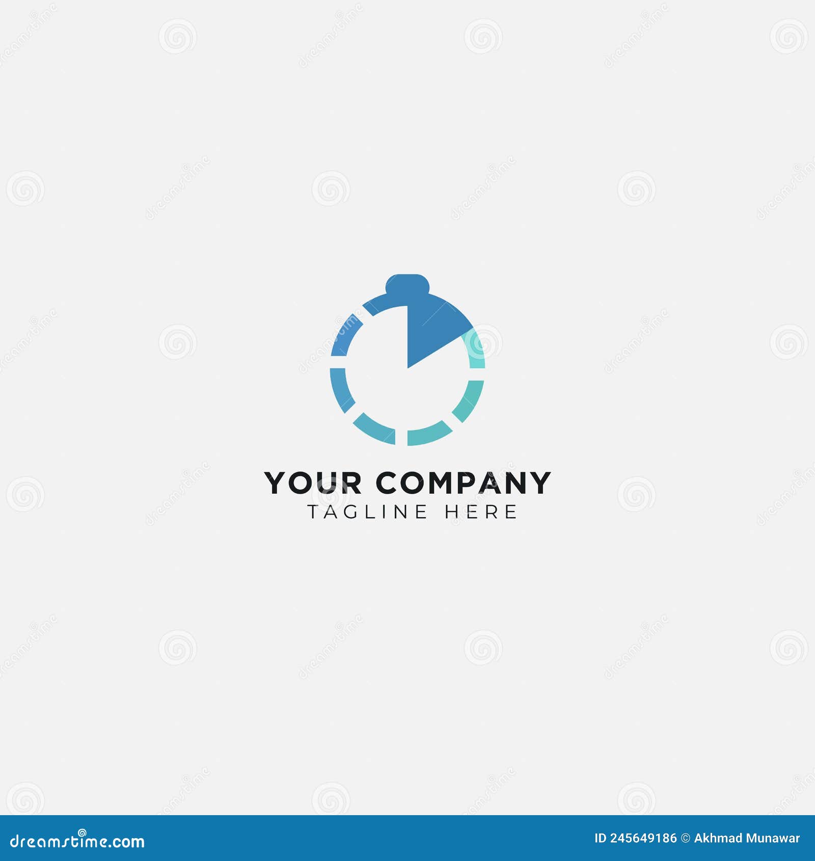 Simple Fast Stopwatch Times Logo Duration Stock Vector - Illustration ...