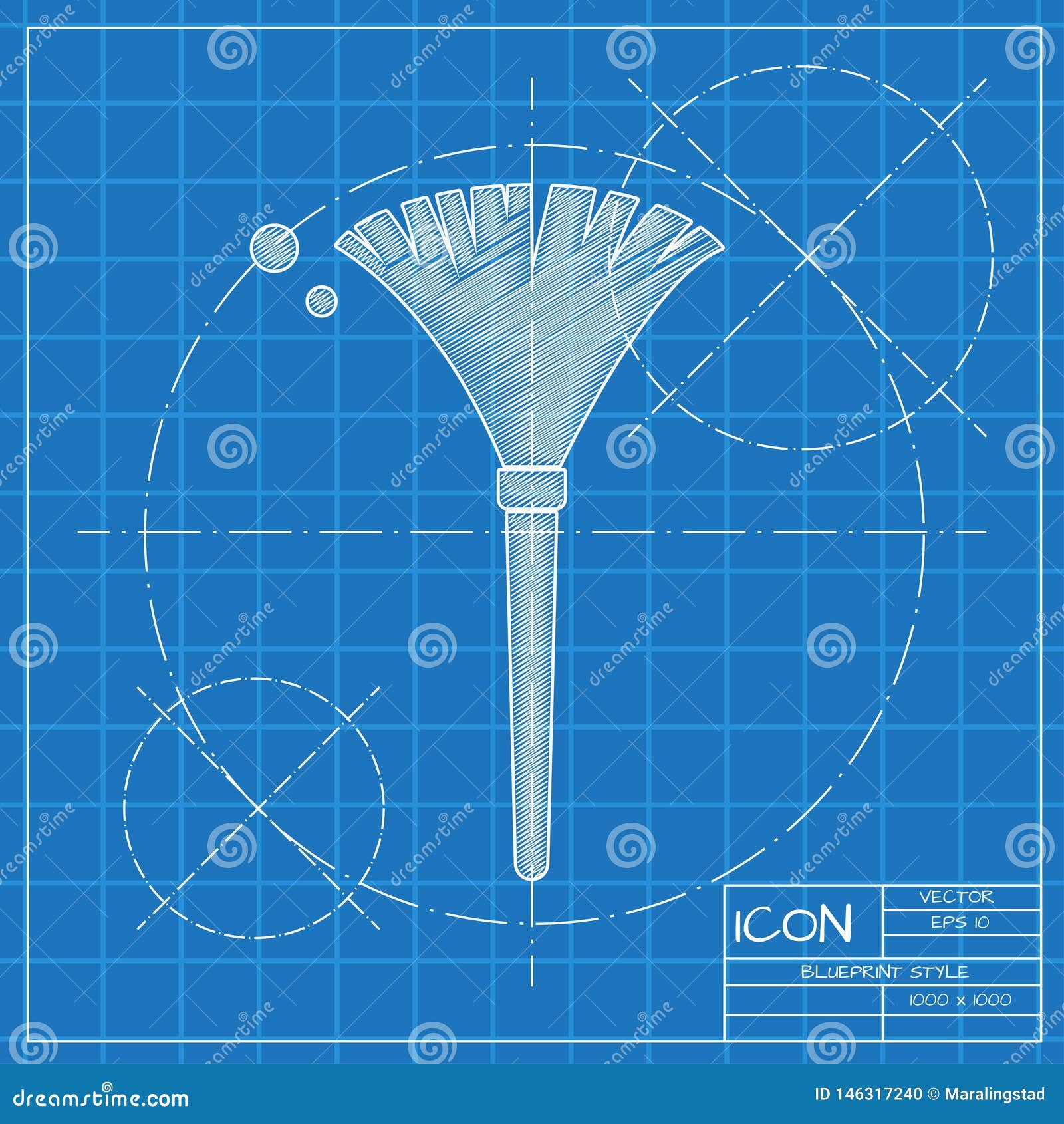 Simple Feather Duster Illustration. Cleaning Flat Vector Icon Stock ...
