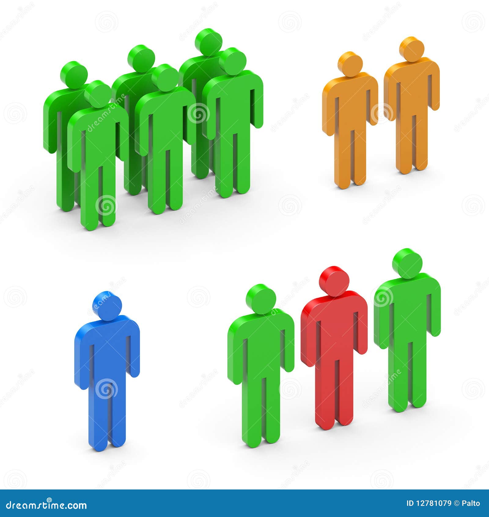 Simple figure icon set stock illustration. Illustration of competition ...