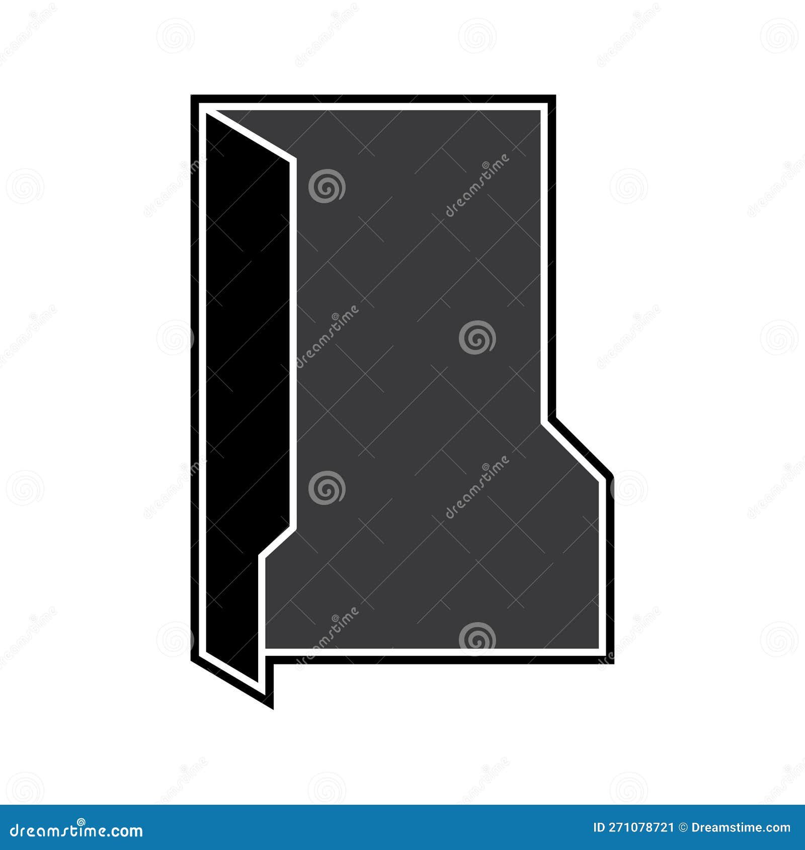 Simple File Folder, Document Information Data Storage Stock Vector ...