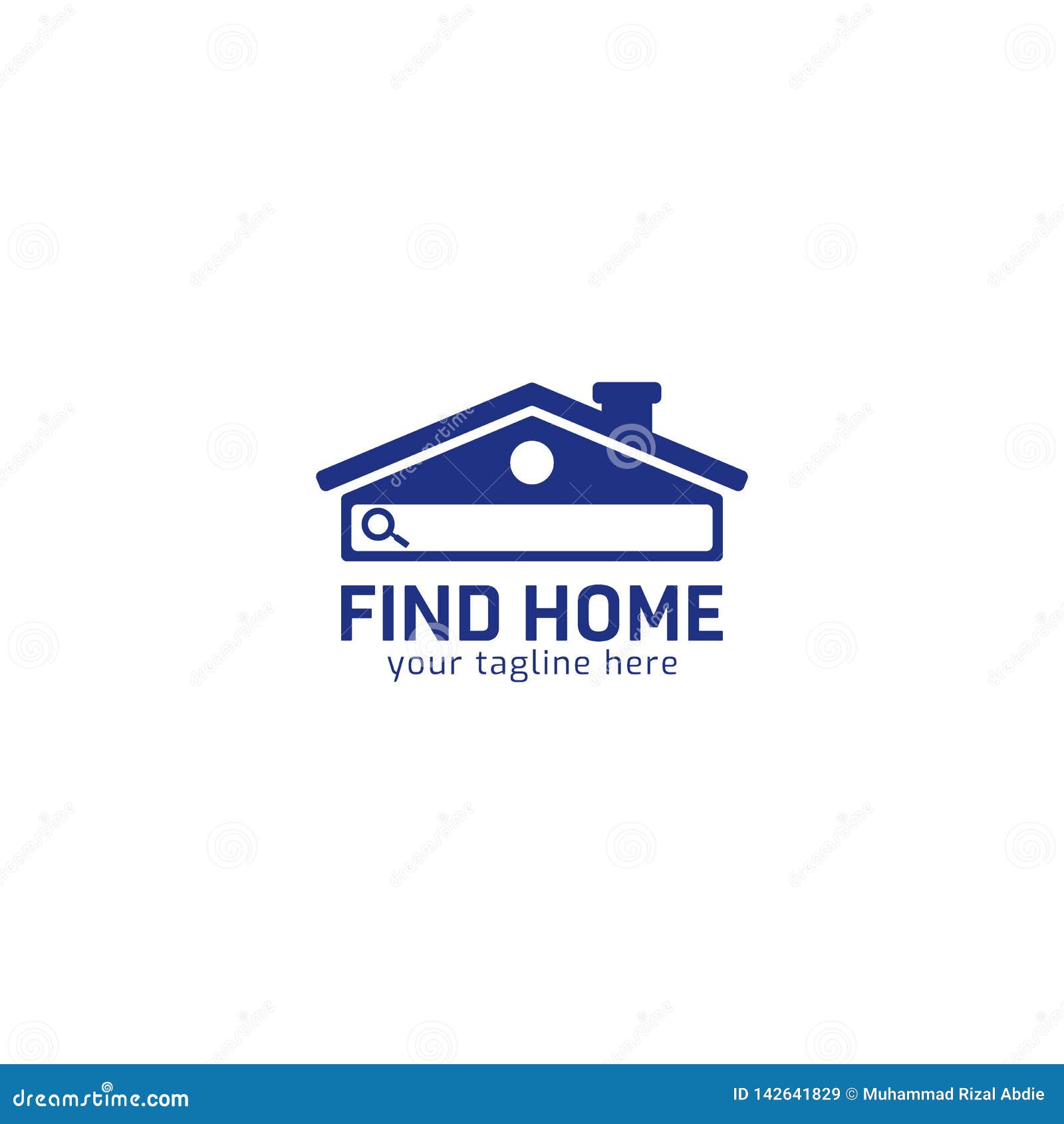 Simple Find Home House Logo Icon Symbol Stock Vector - Illustration of ...
