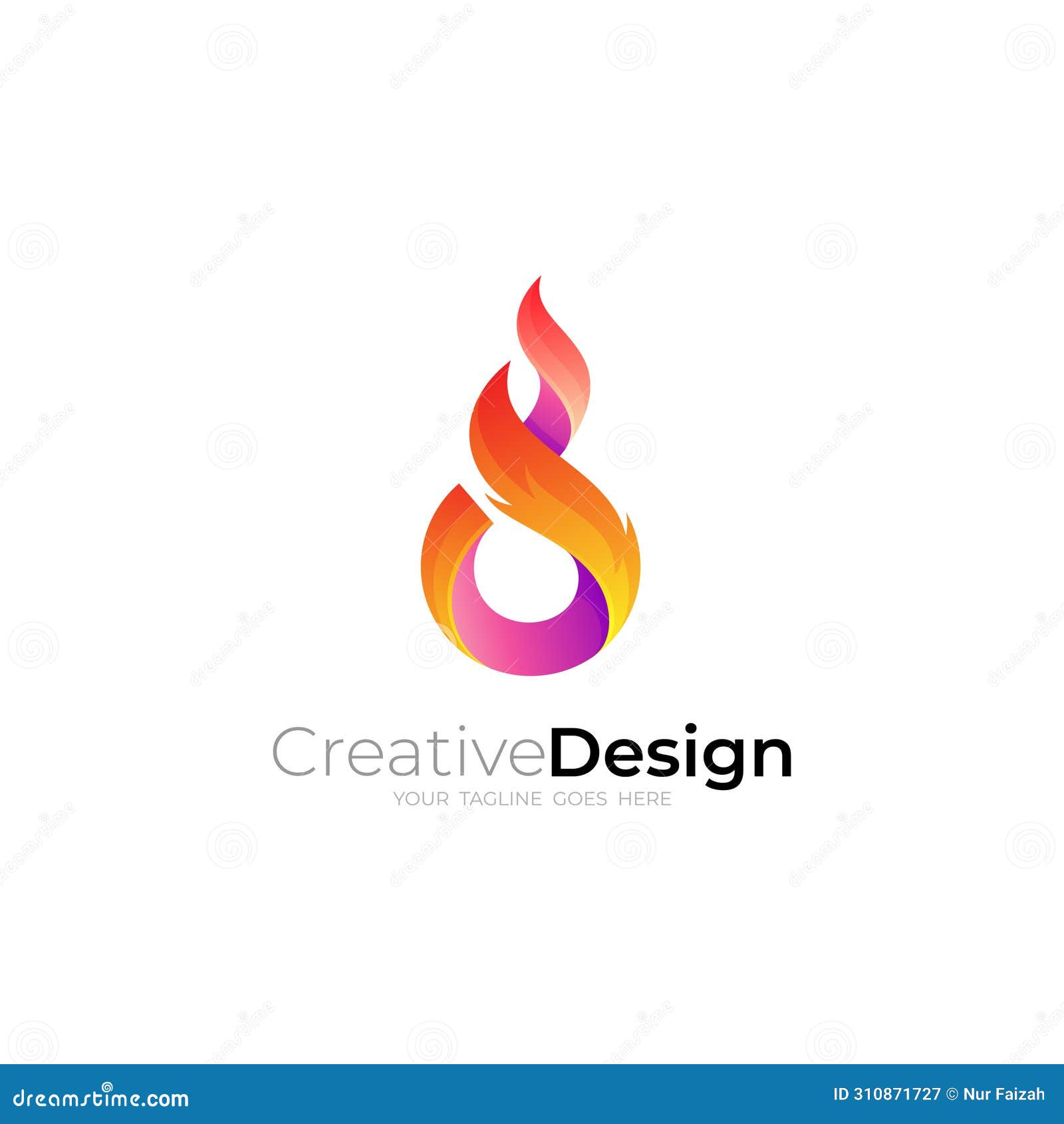 Simple Fire Design Vector, Red Color, Flame Design Template Stock ...