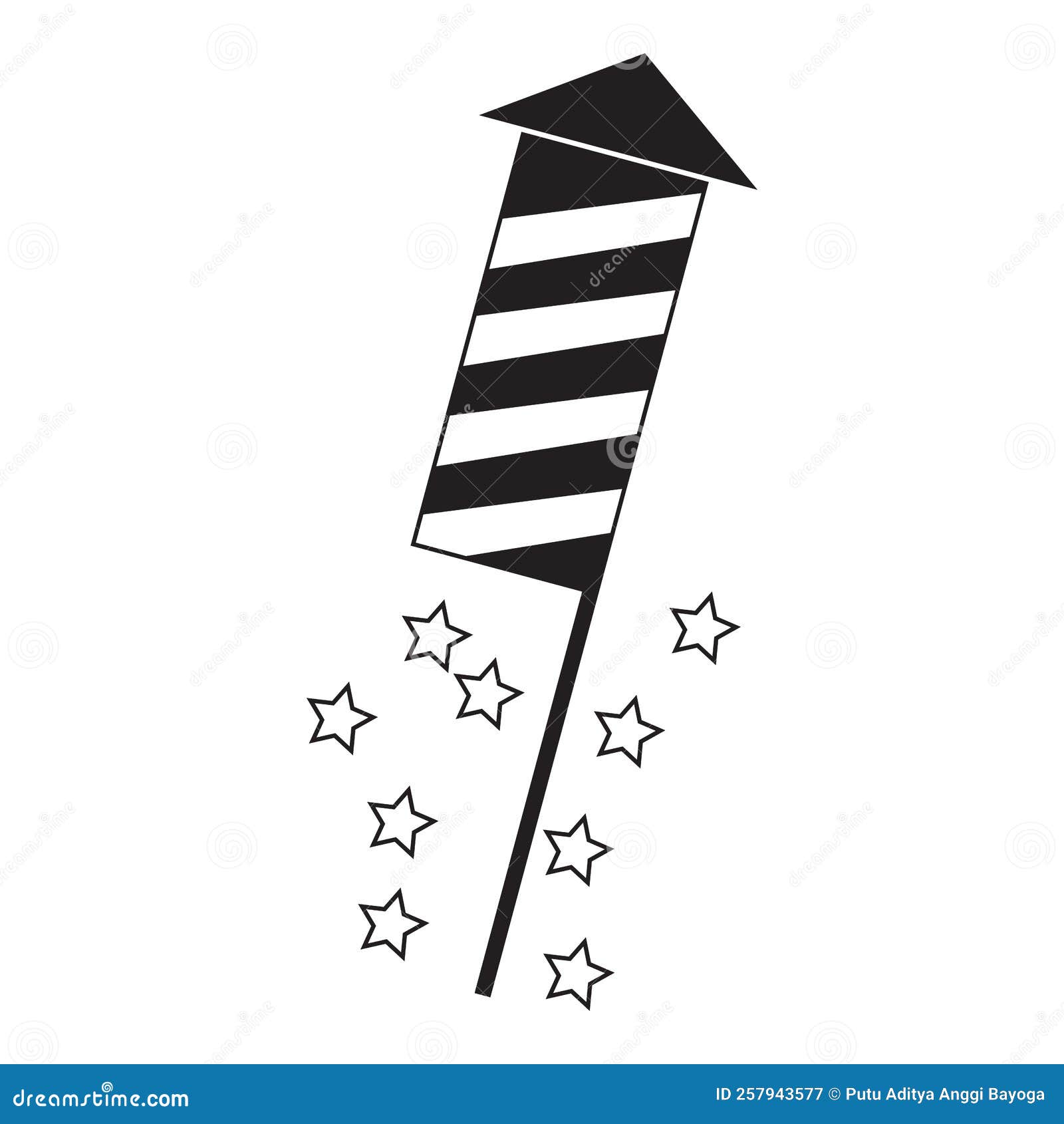 Simple firework stock vector. Illustration of cartoon - 257943577