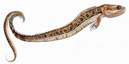 Simple Fish Drawing on White Background, Suitable for Educational ...