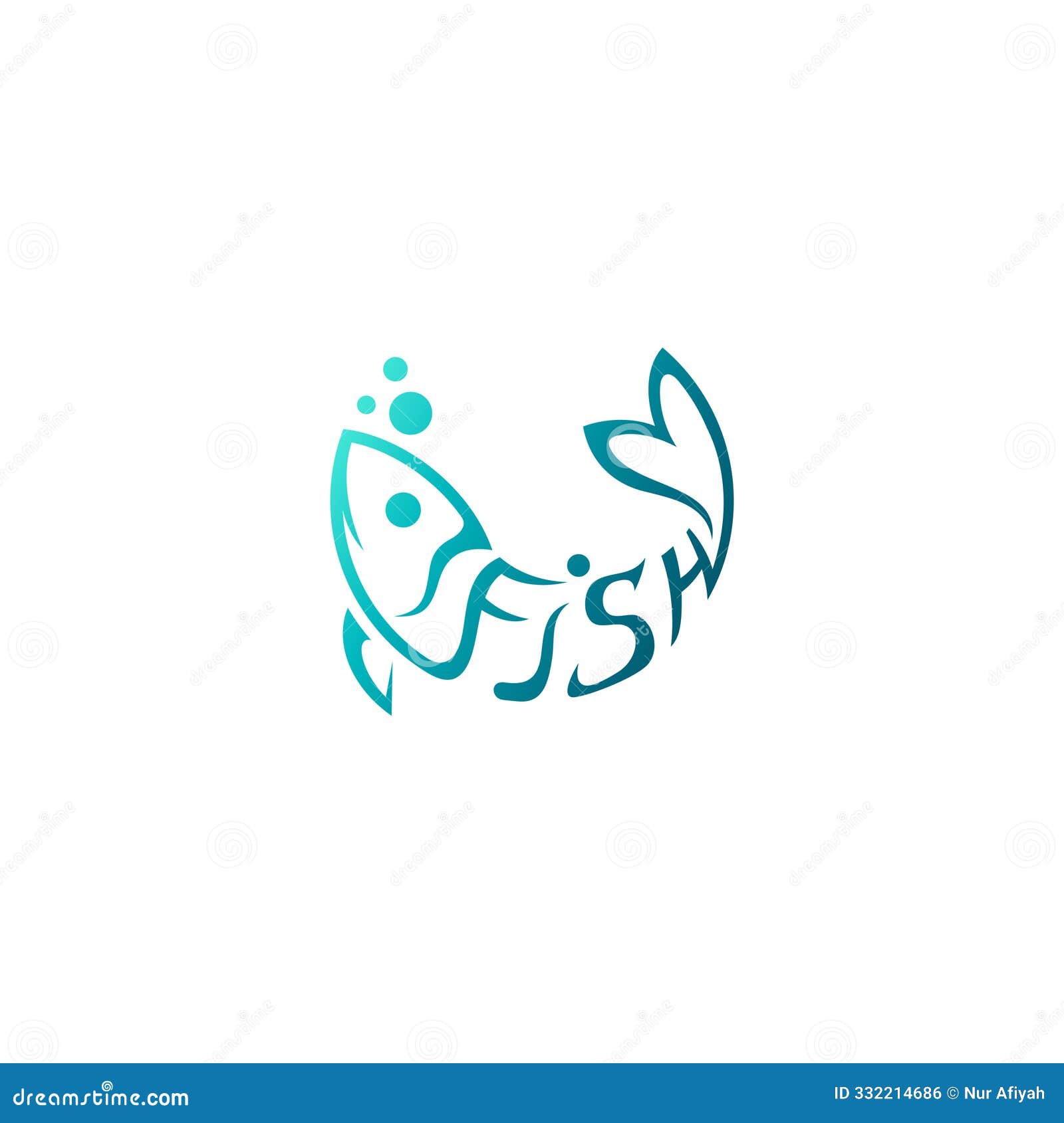 Simple Fish Silhouette Logo Concept For Companies Cartoon Vector ...