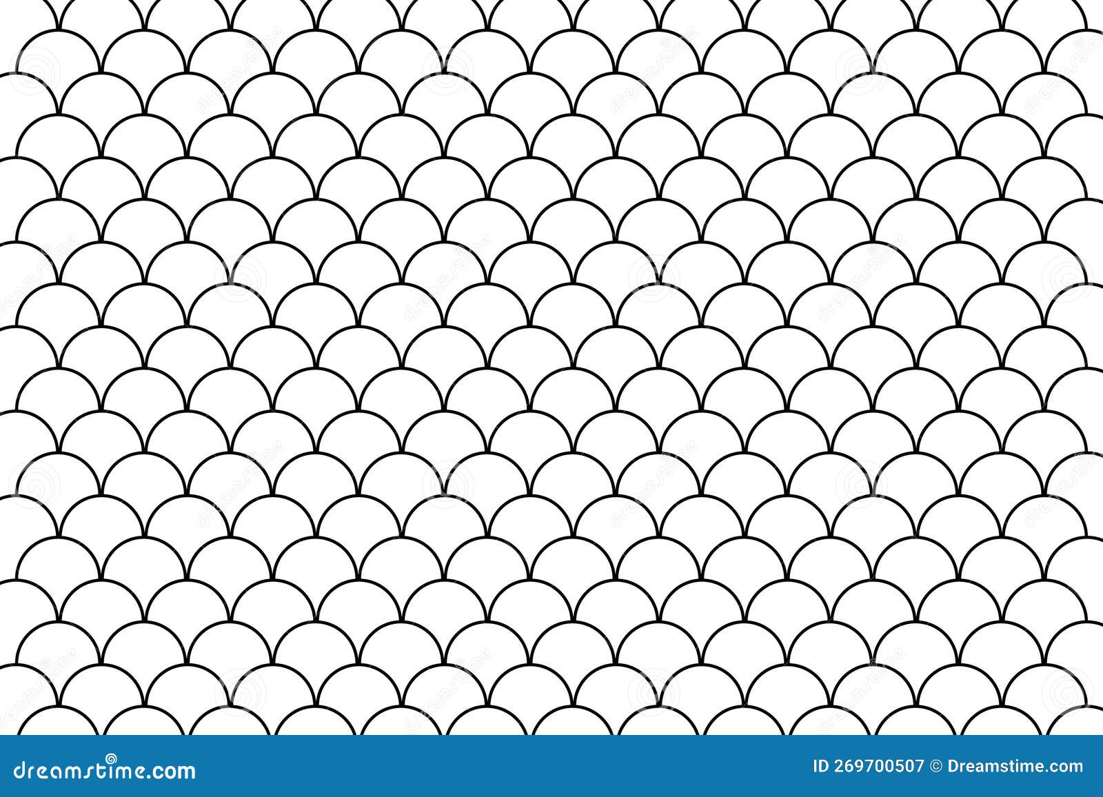 Simple Fish Scale Seamless Pattern Texture. Stock Vector - Illustration ...