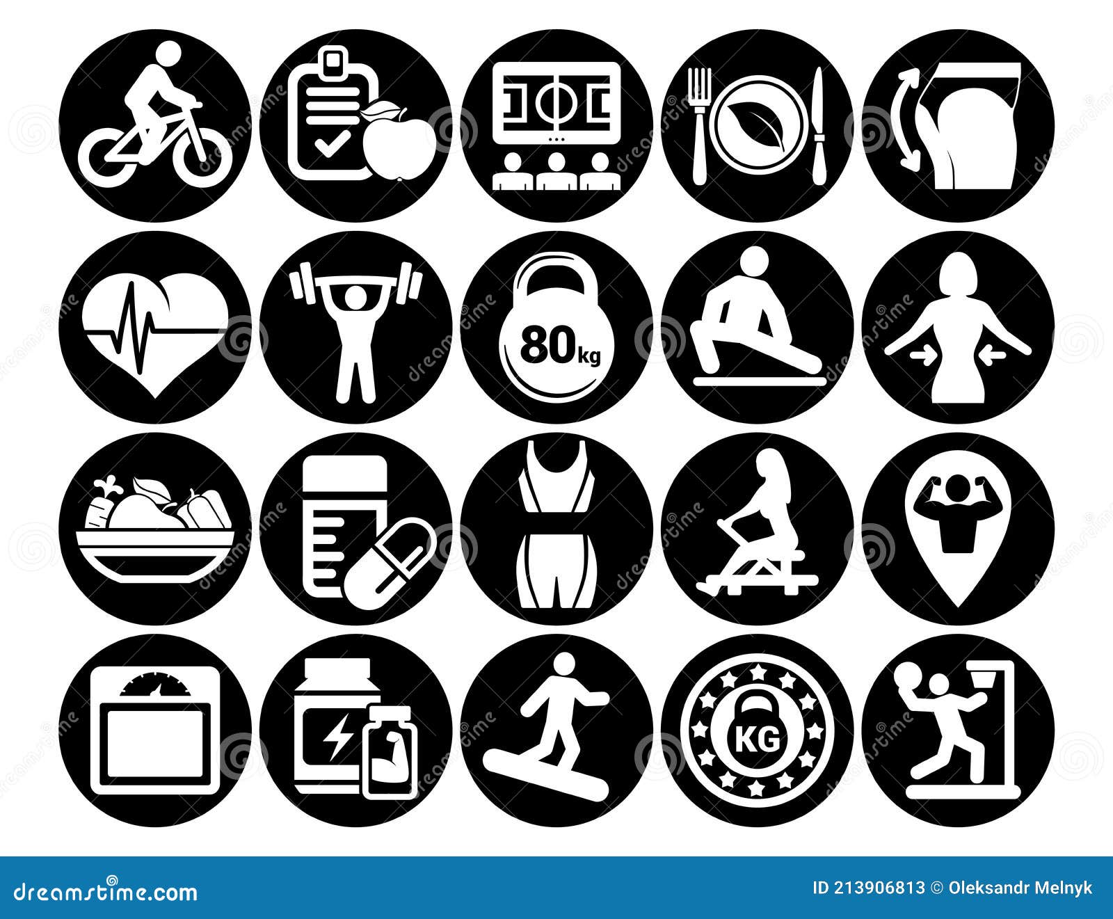 Simple Fitness Vector Logo Design, Fitness Logo Design, Dumbbell Icon ...