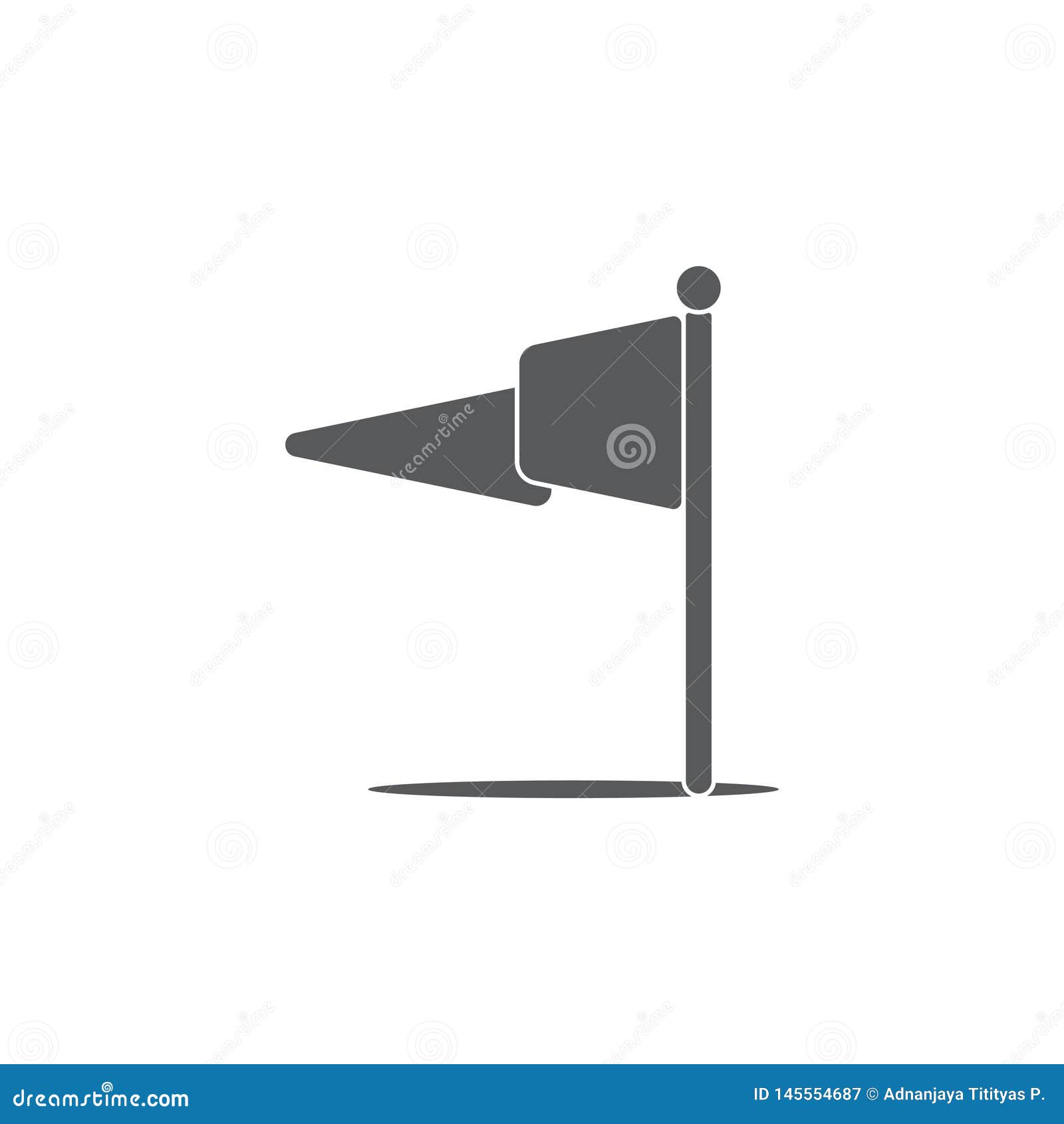 Simple Flag 3d Design Symbol Vector Stock Vector - Illustration of ...