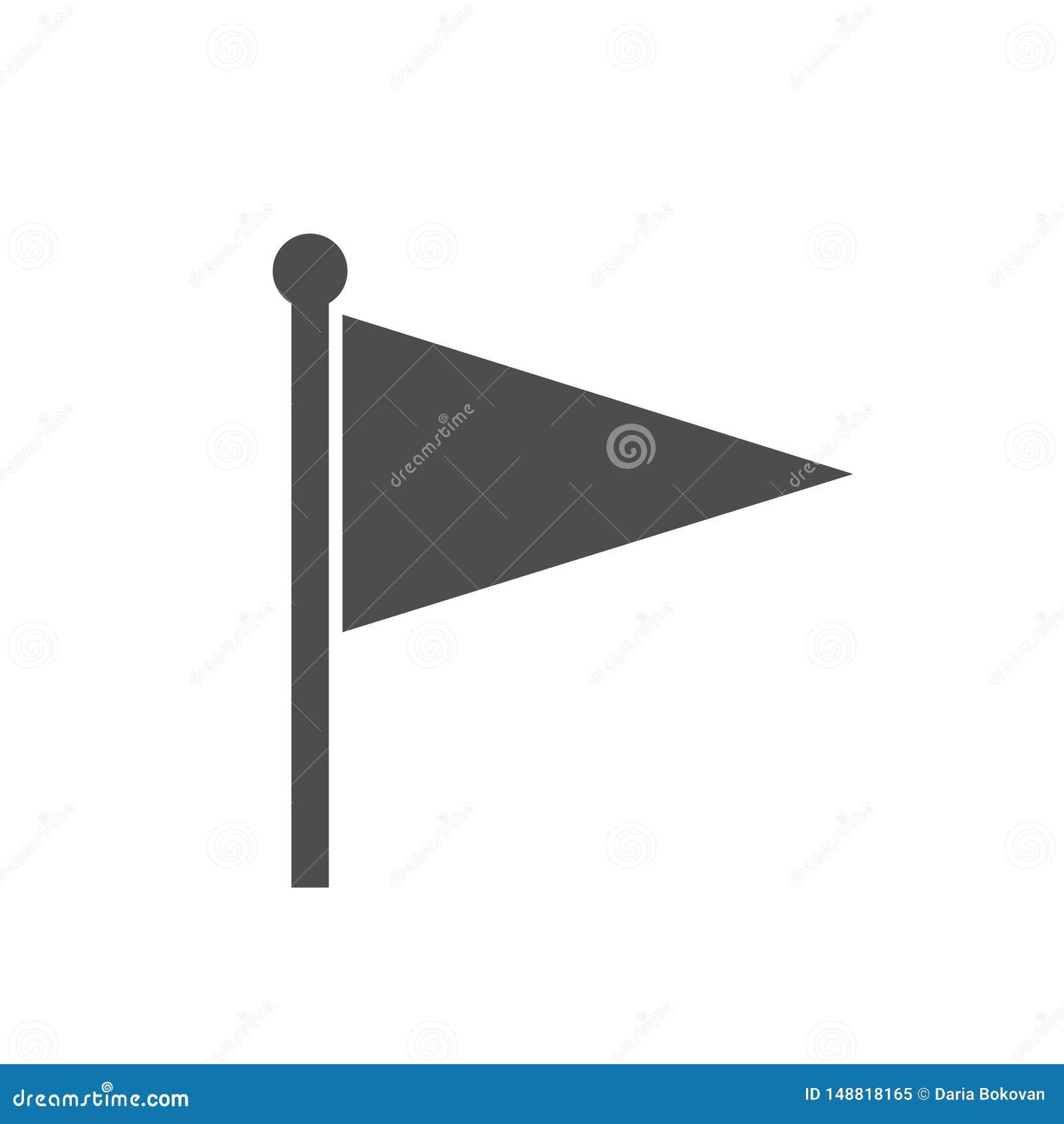Simple flag icon stock illustration. Illustration of event - 148818165