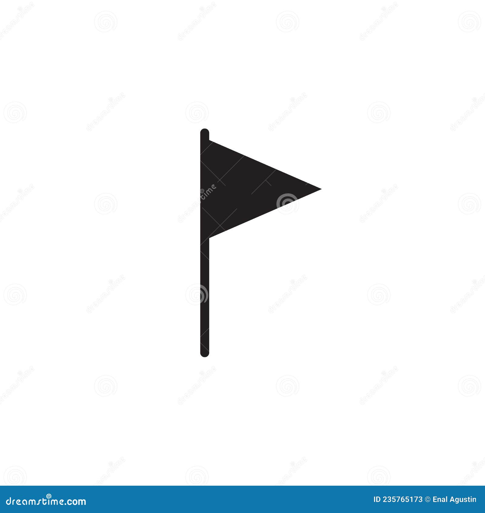 Simple Flag Icon Logo Design Stock Vector - Illustration of national ...