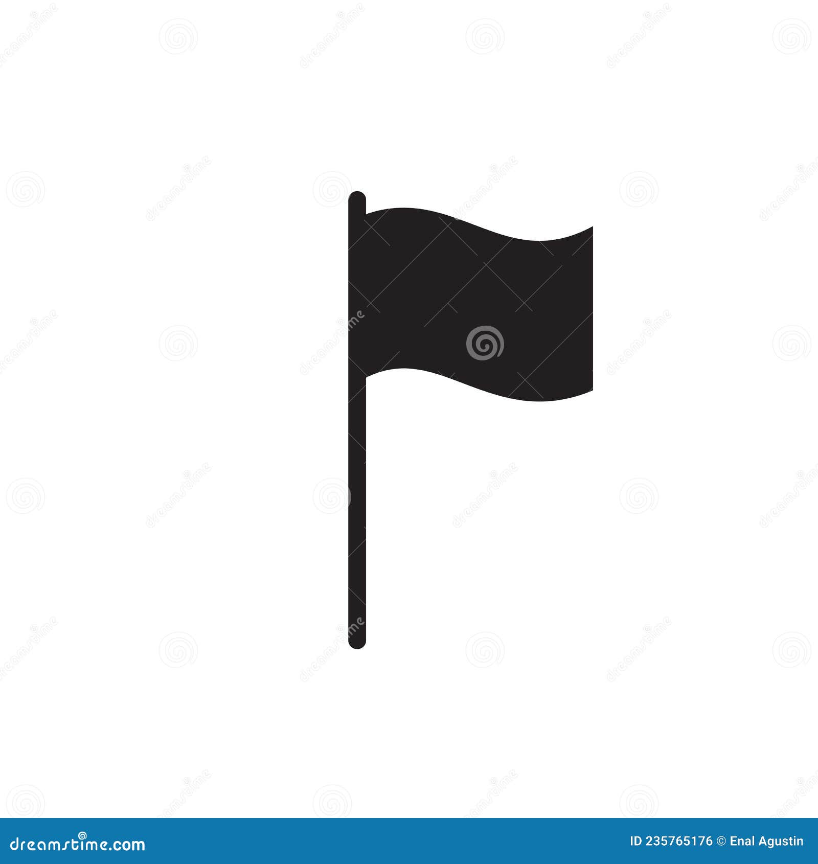 Simple Flag Icon Logo Design Stock Vector - Illustration of auto ...