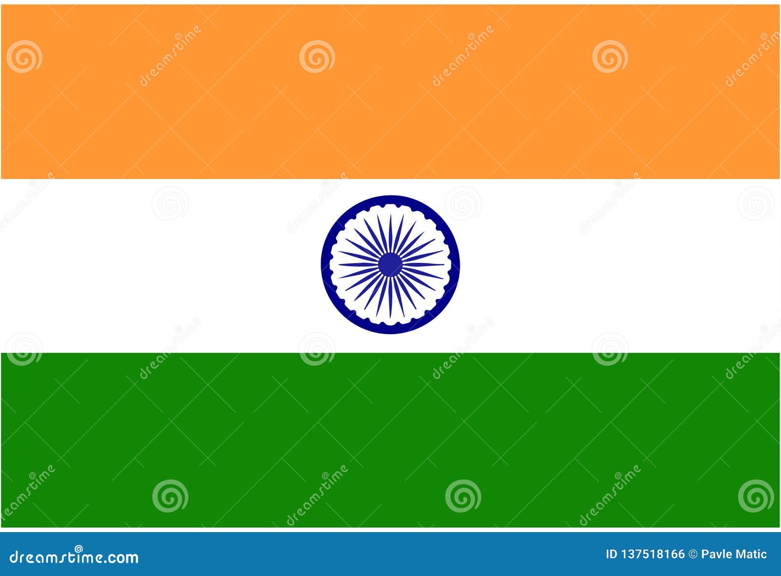 Simple Flag of India Background Stock Vector - Illustration of flag ...