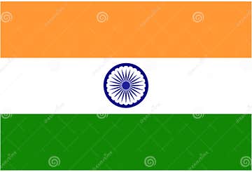Simple Flag of India Background Stock Vector - Illustration of flag ...