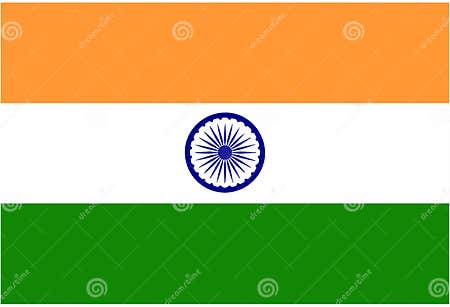 Simple Flag of India Background Stock Vector - Illustration of flag ...