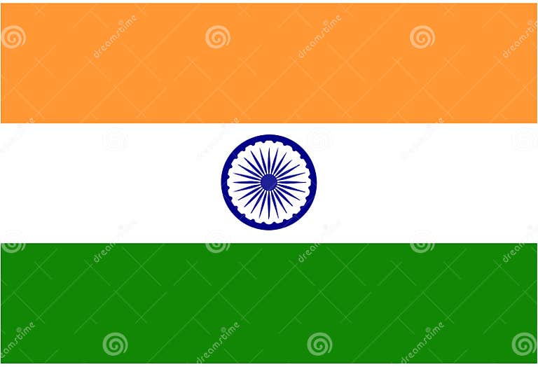 Simple Flag of India Background Stock Vector - Illustration of flag ...