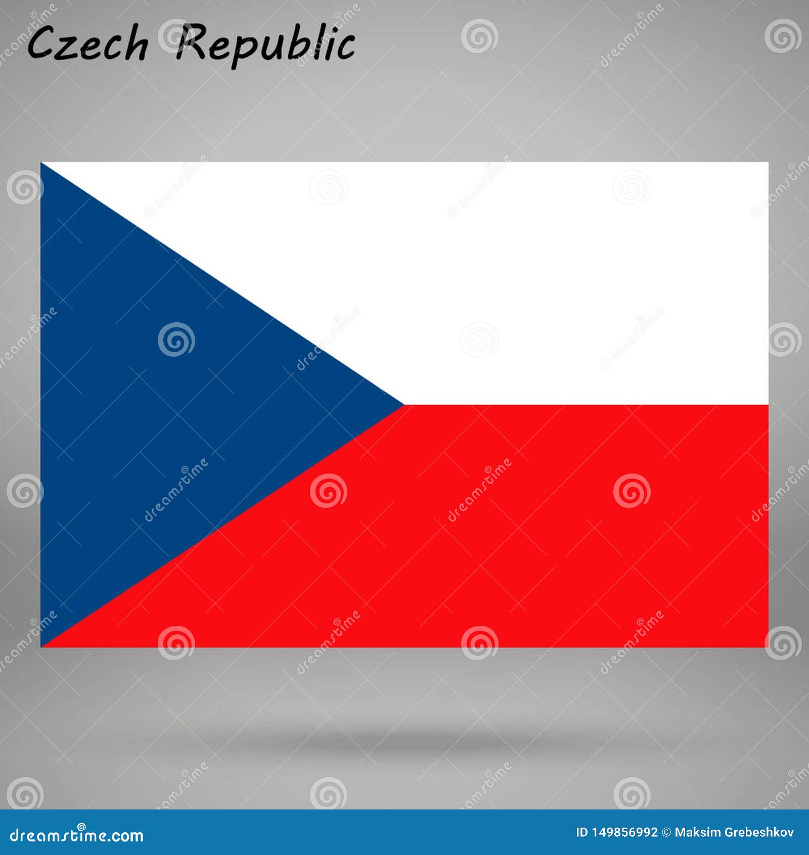 Simple Flag Isolated . Vector Illustration Stock Illustration ...