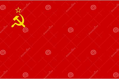 Simple Flag of Soviet Union Background Stock Vector - Illustration of ...