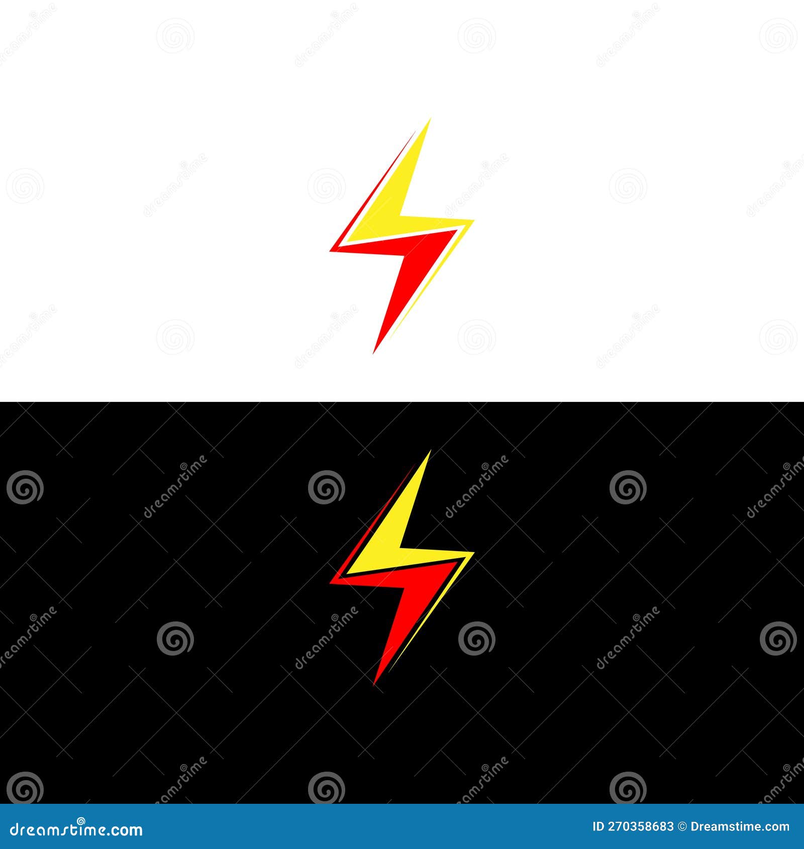 Flash and Flash Light Logo stock vector. Illustration of isolated ...