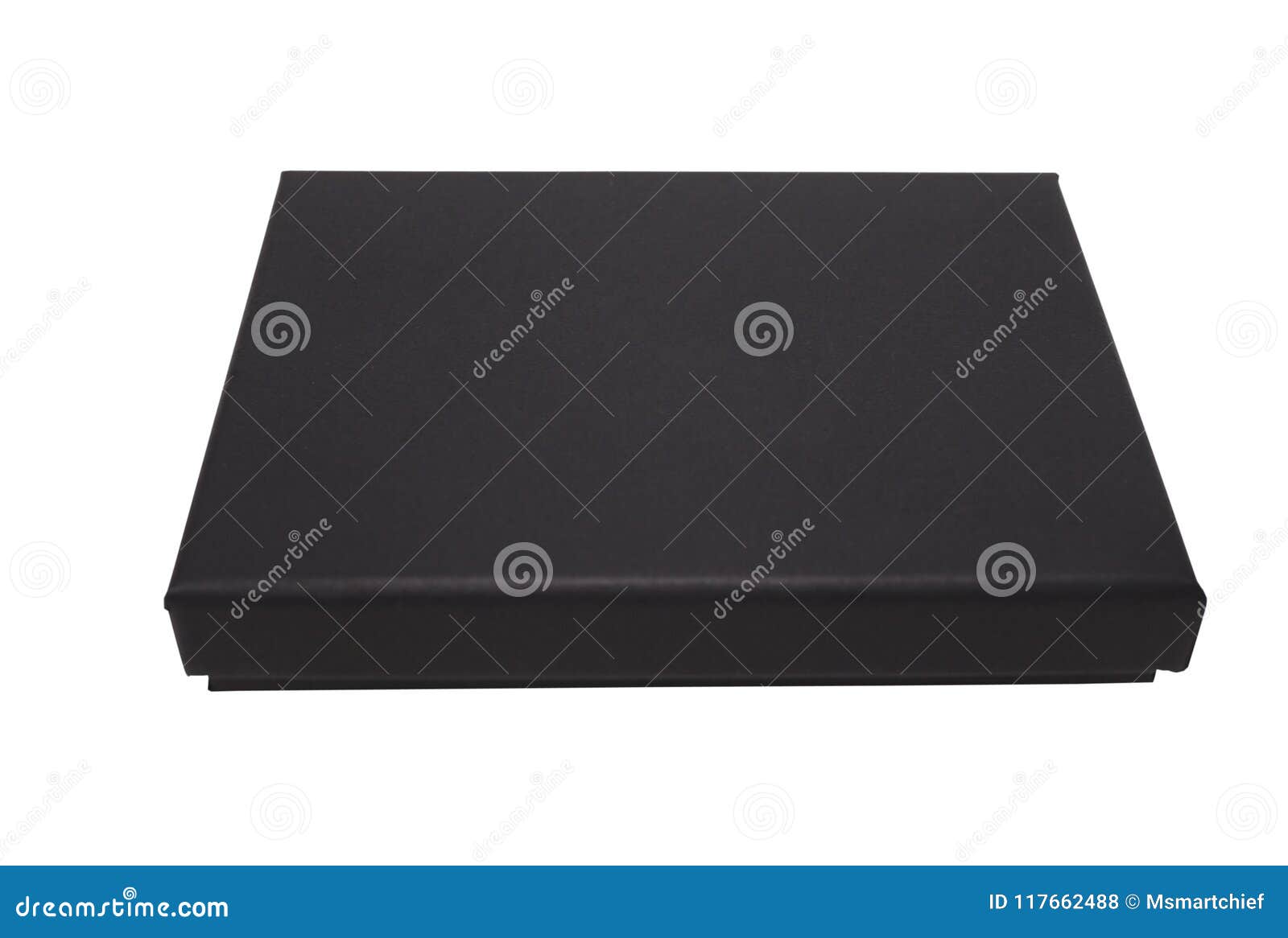 Simple Flat Black Box stock photo. Image of white, gift - 117662488