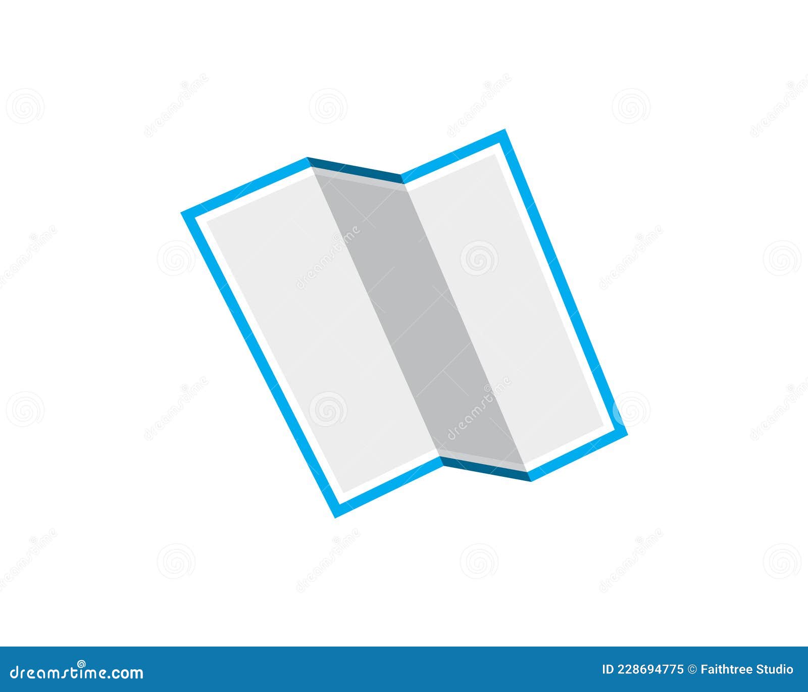 Simple Flat Blank Empty Map Stock Vector - Illustration of background ...