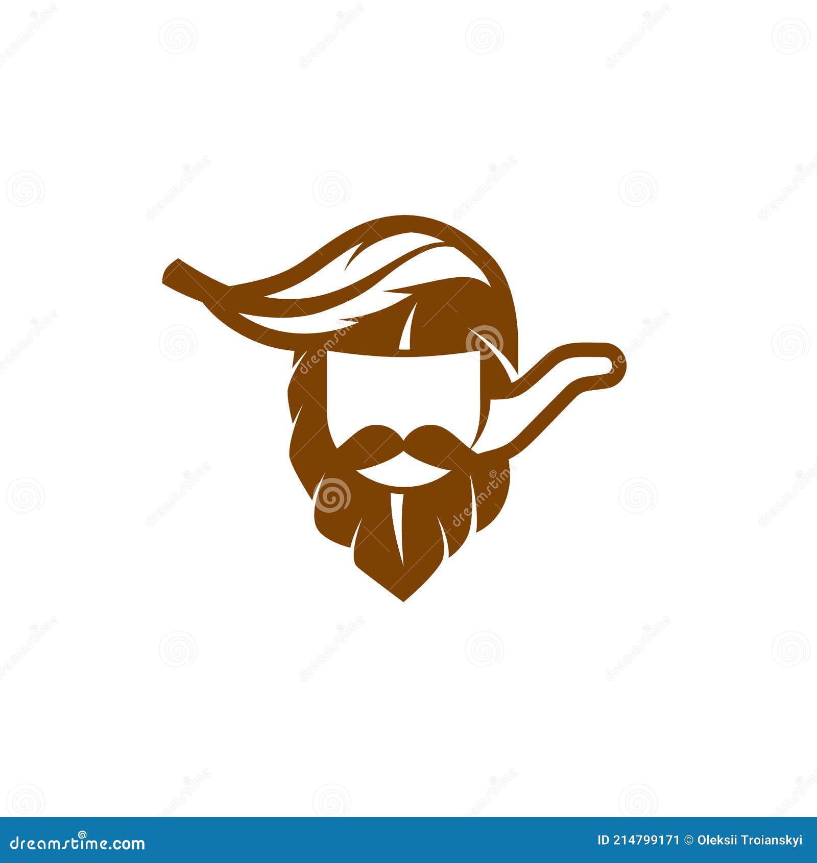 Simple and Flat Captain and Tobacco Pipe Icon. Vector Tobacco Leaf Like ...
