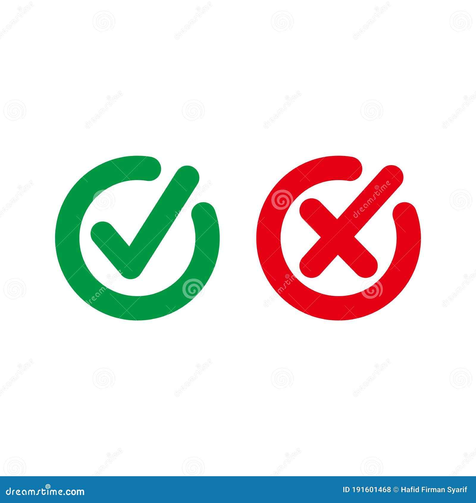 Set of Simple Flat Circle Check Box Icon Vector Stock Vector ...