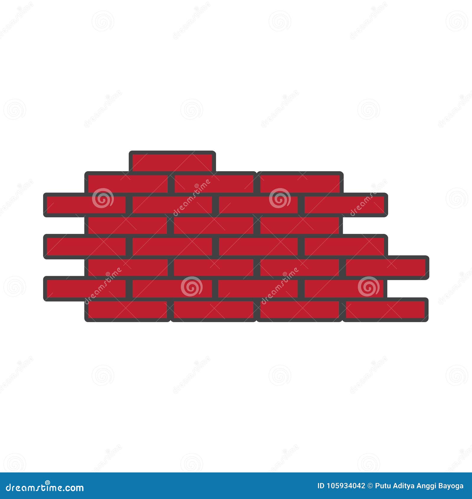 Bricks Icon. Elements In Multi Colored Icons For Mobile Concept And Web ...