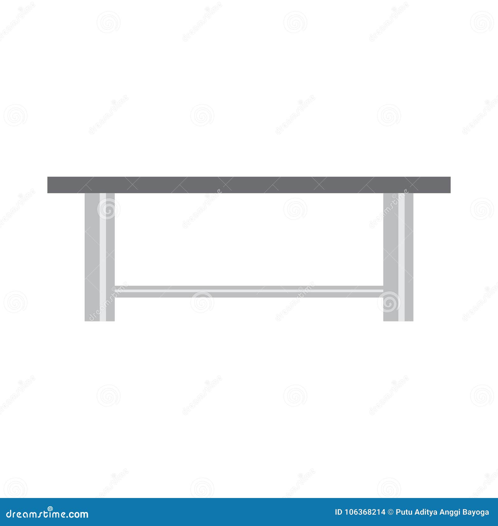 Flat color table icon stock vector. Illustration of flack - 106368214