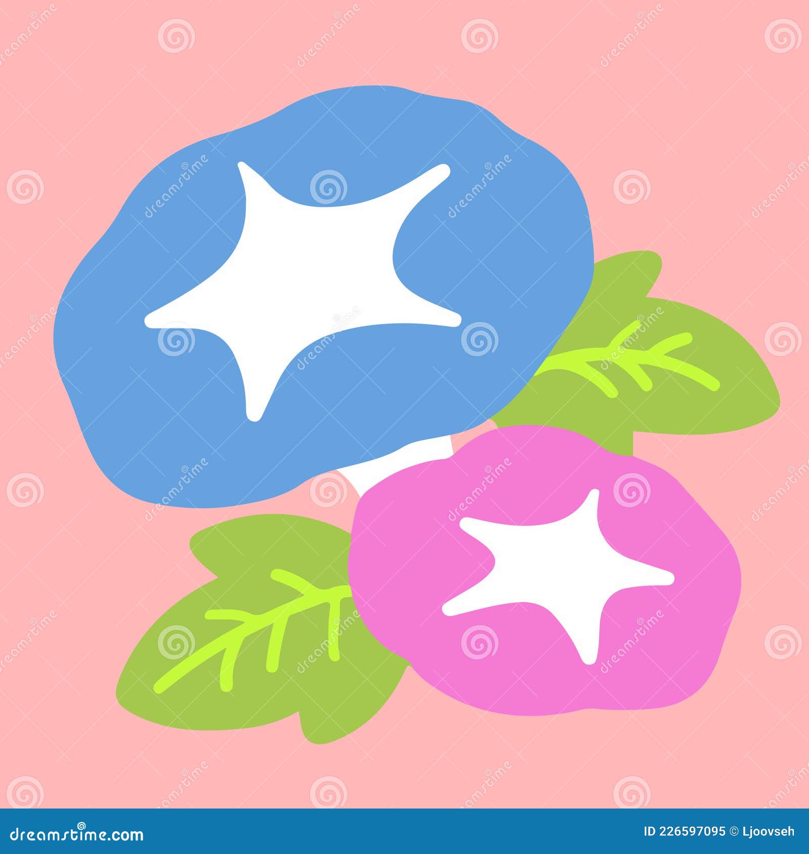 Asagao Flowers Stock Illustrations – 2 Asagao Flowers Stock ...