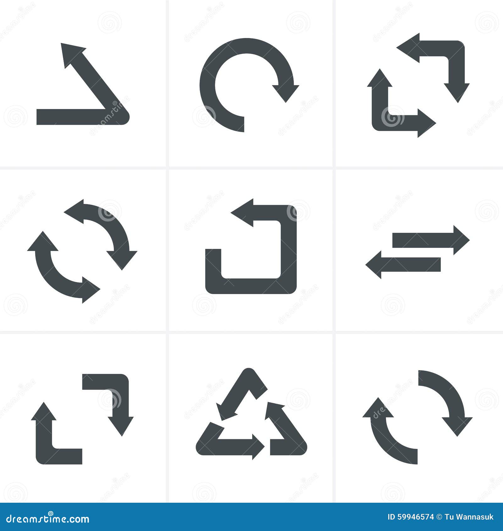 Recycle Symbols With Earth Map Stock Illustration | CartoonDealer.com ...