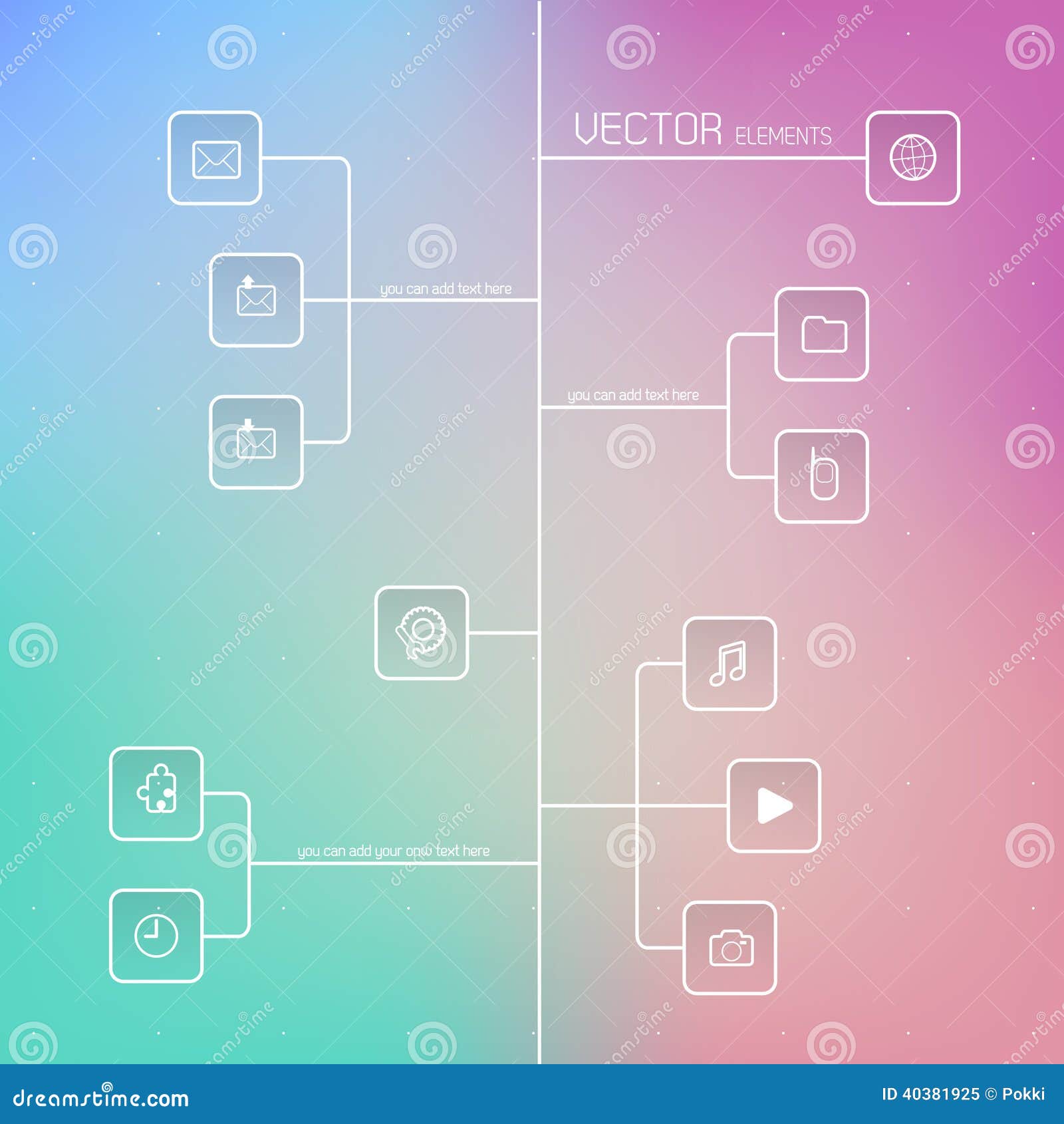 Simple Flat Design Template Stock Vector - Illustration of background ...