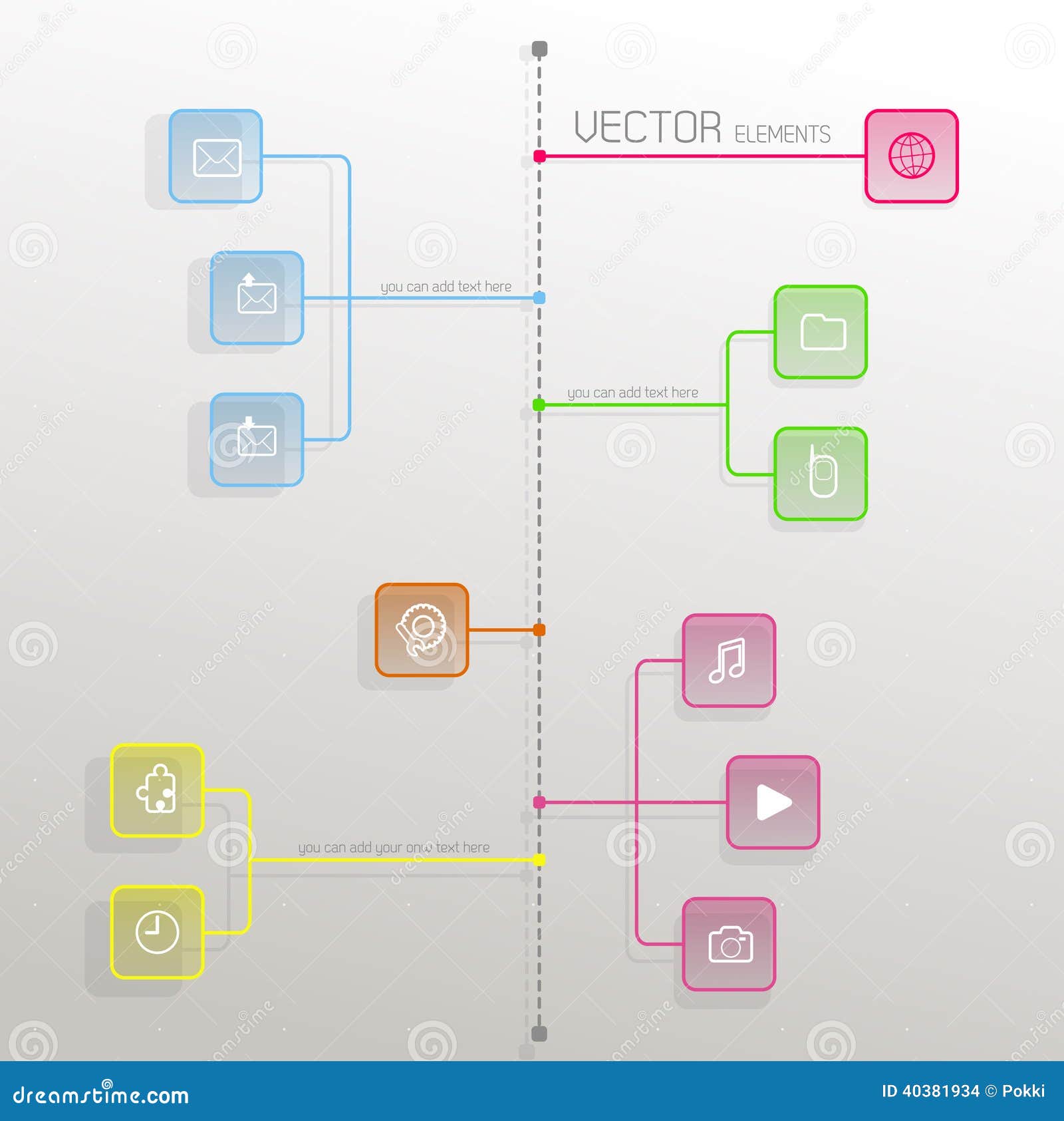 Simple Flat Design Template Stock Vector - Illustration of design ...