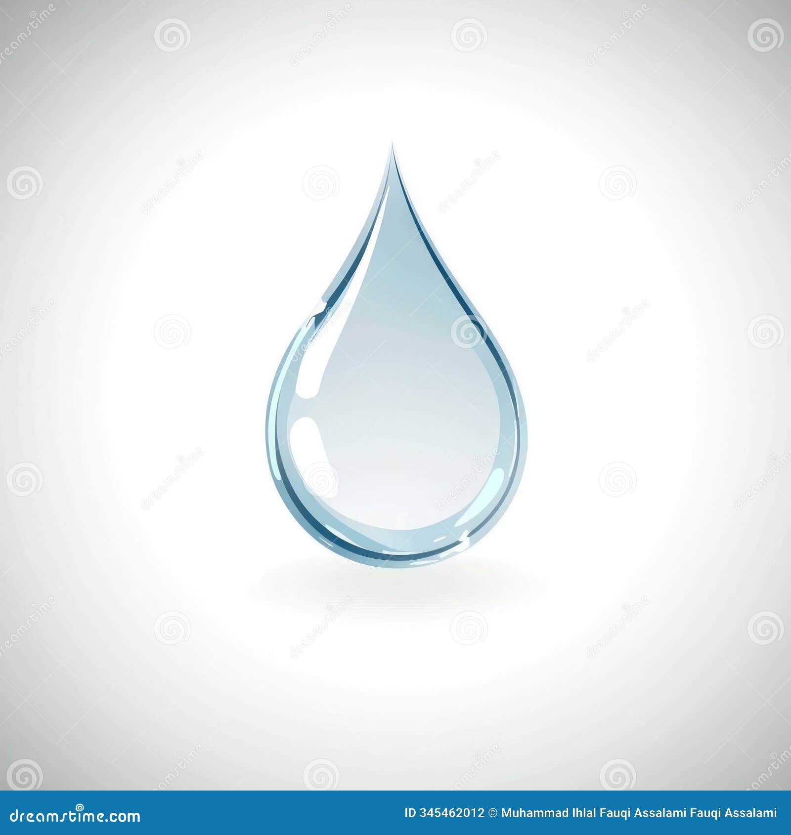 A Simple Flat Design Vector of a Water Droplet Stock Illustration ...