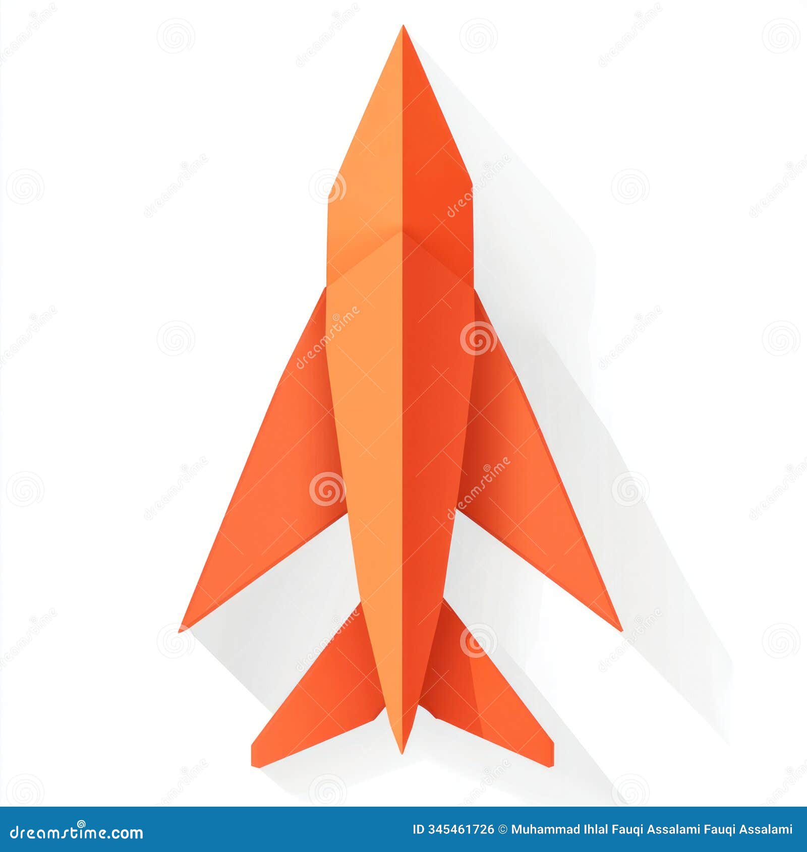 A Simple Flat Design Vector of a Paper Airplane Stock Illustration ...