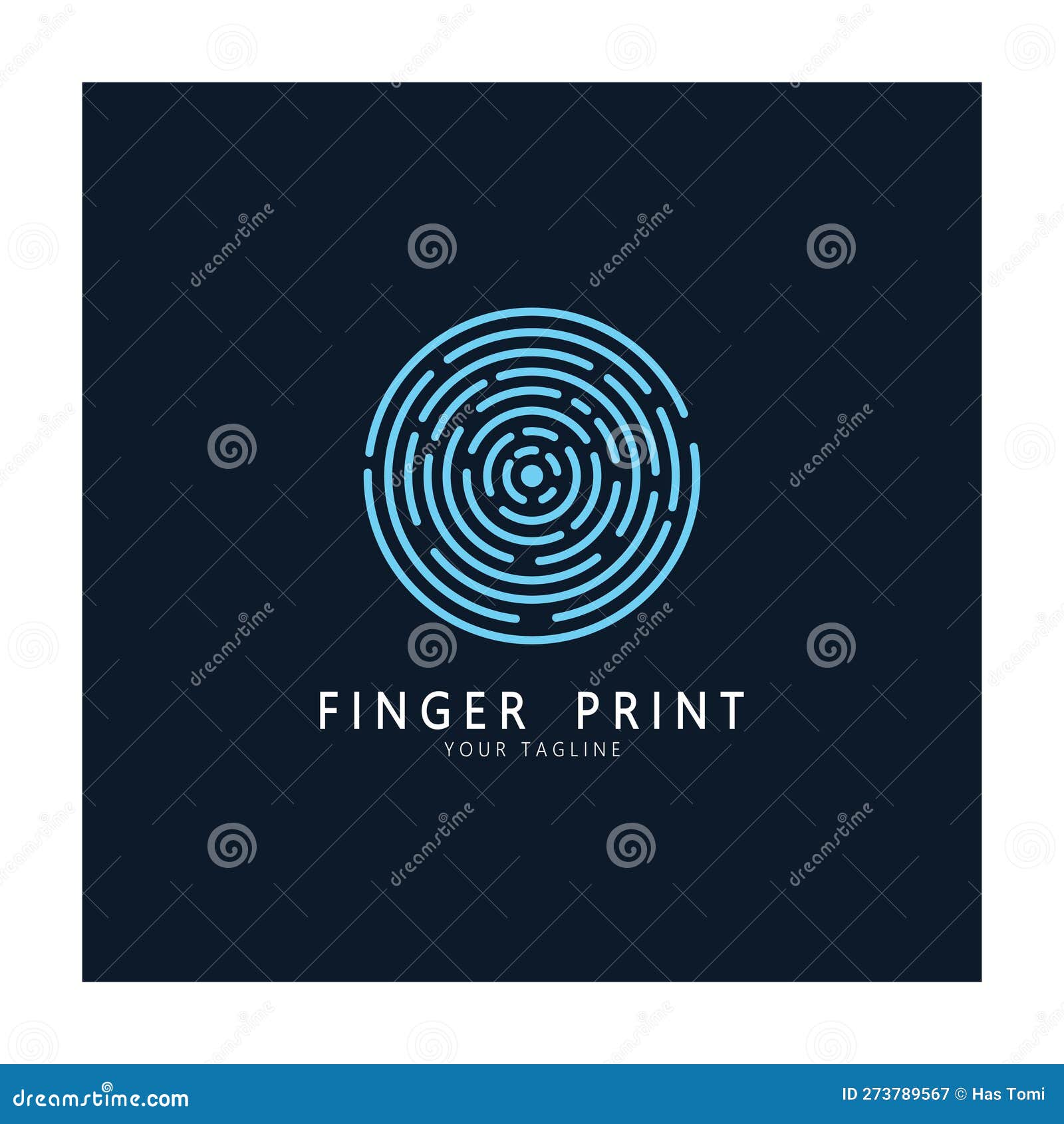 Simple Flat Fingerprint Logo,for Security,identification,badge,emblem ...