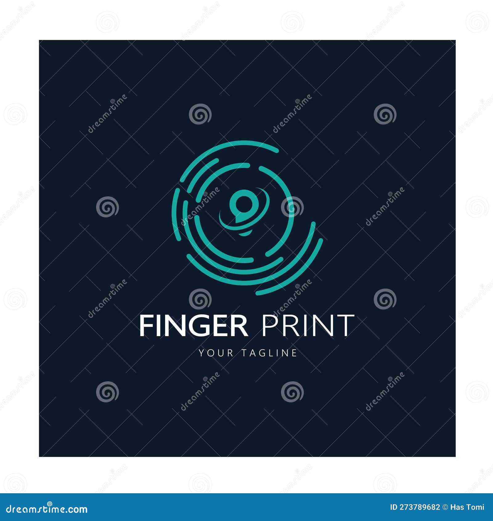 Simple Flat Fingerprint Logo,for Security,identification,badge,emblem ...