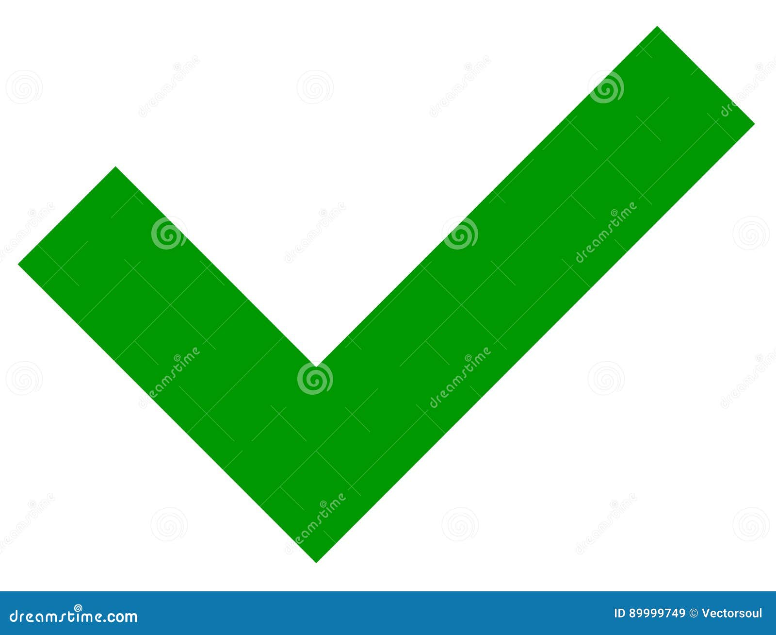 Checkmark. Green Approved Sticker On White Background. Vector Stock ...