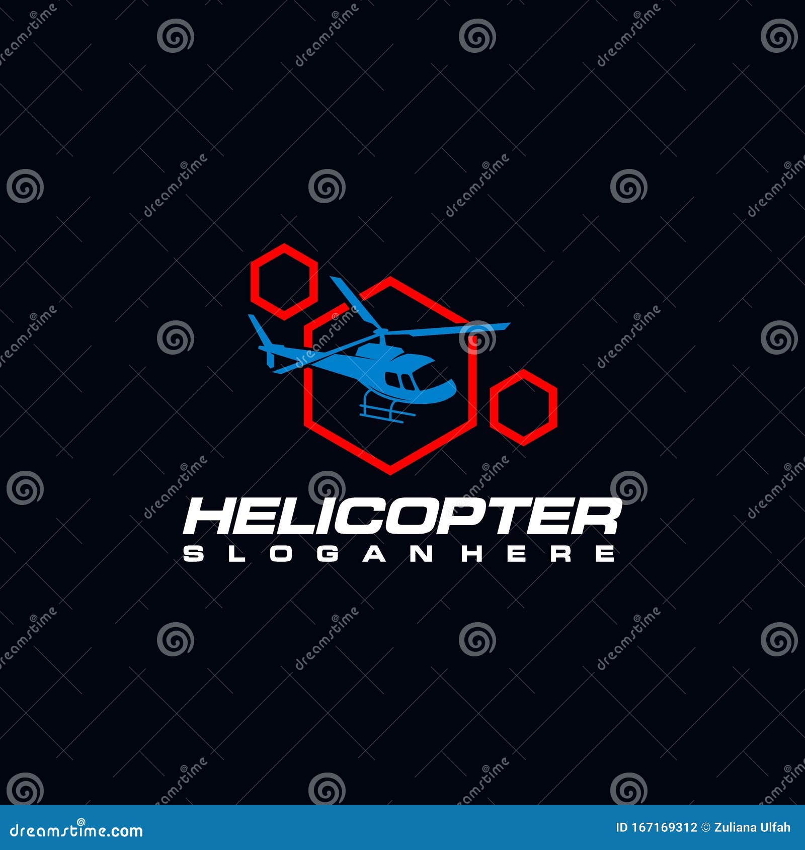 Simple Flat Helicopter Logo Design Vector Stock Image Stock ...