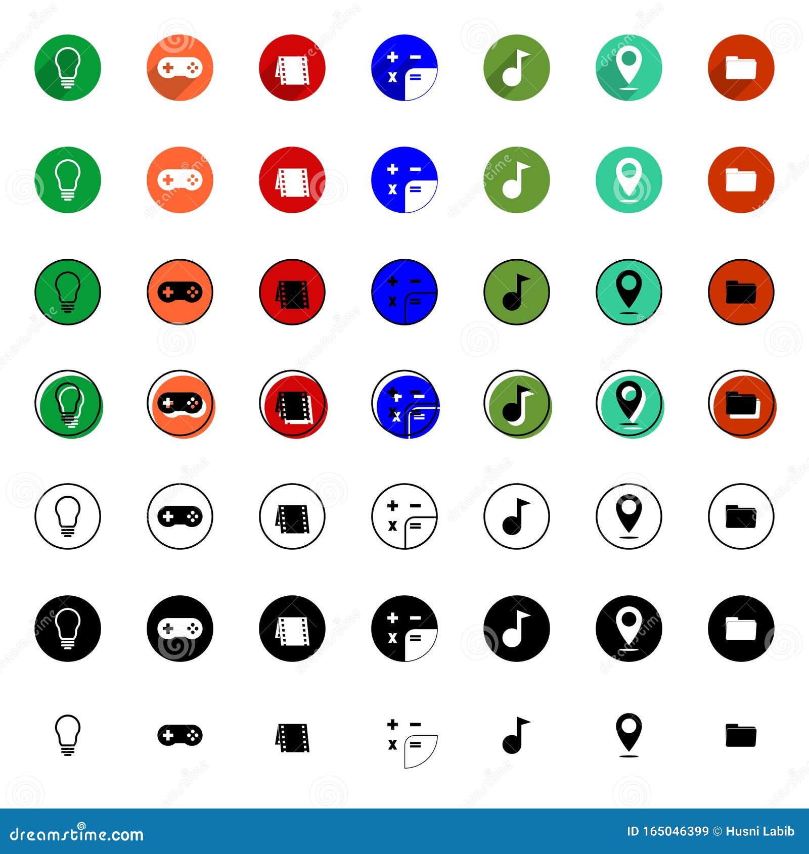 Simple Flat Icon Design for Web Icon Template Stock Vector ...