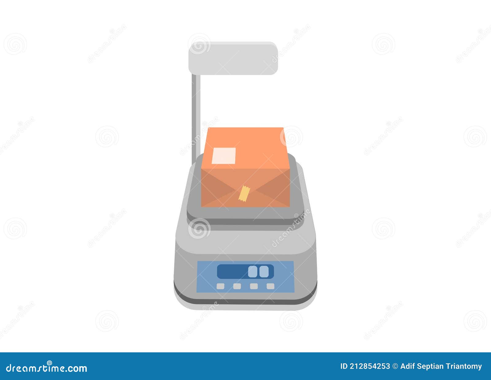 Digital Weighing Machine. Simple Flat Illustration Stock Vector ...